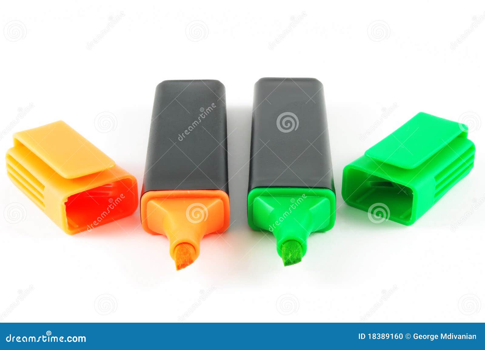 Two markers stock photo. Image of isolated, form, filling - 18389160