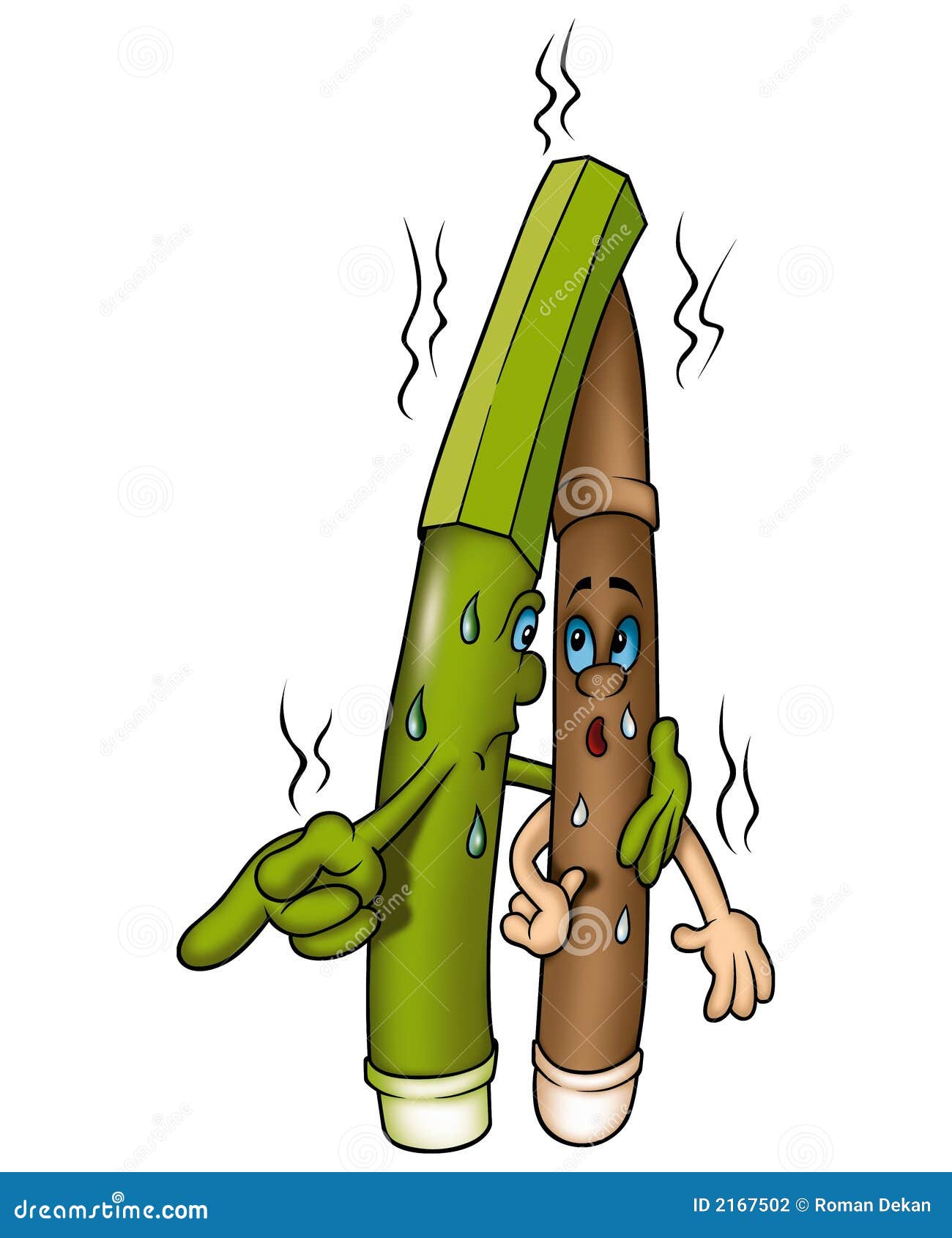 Two markers stock illustration. Illustration of painting - 2167502