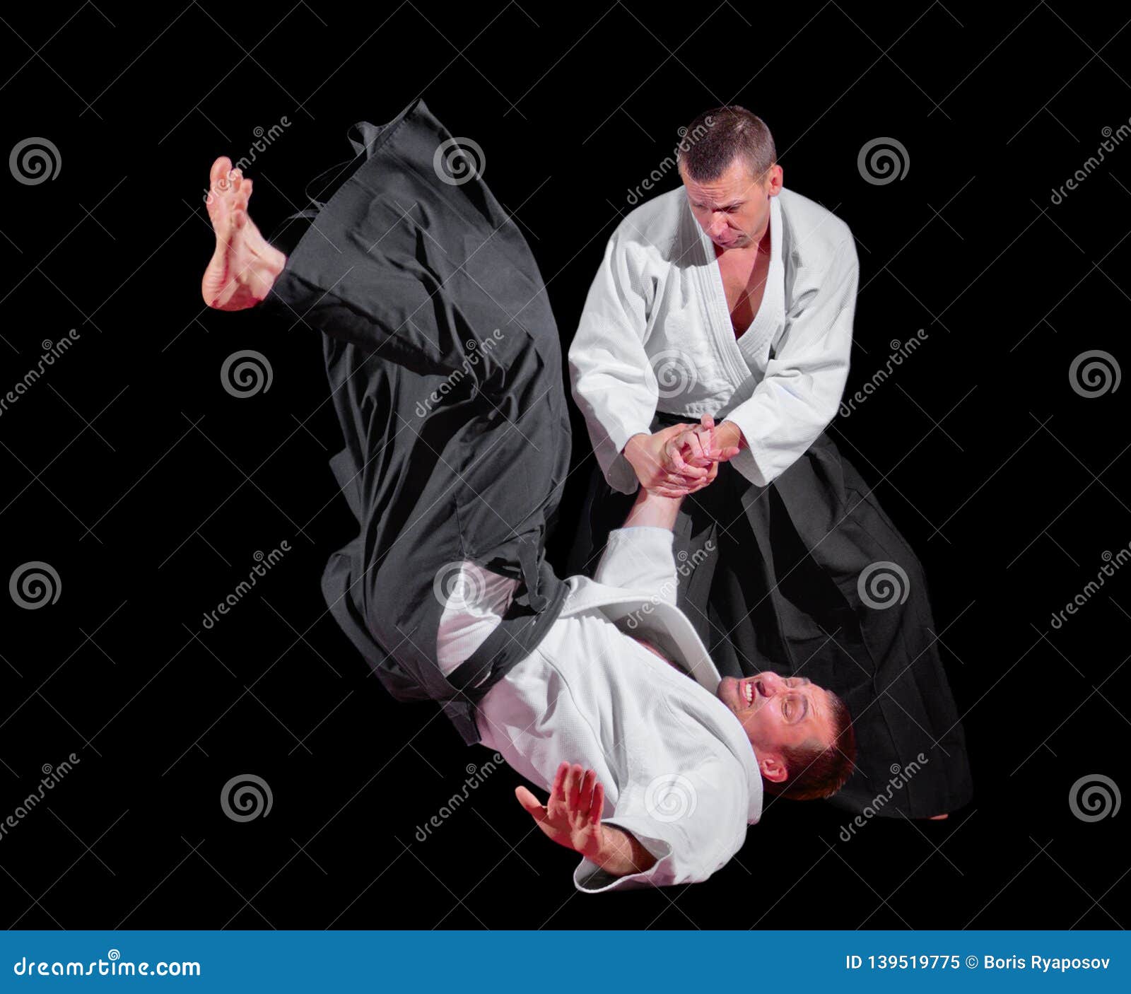 Two martial arts fighters stock image. Image of isolated - 139519775