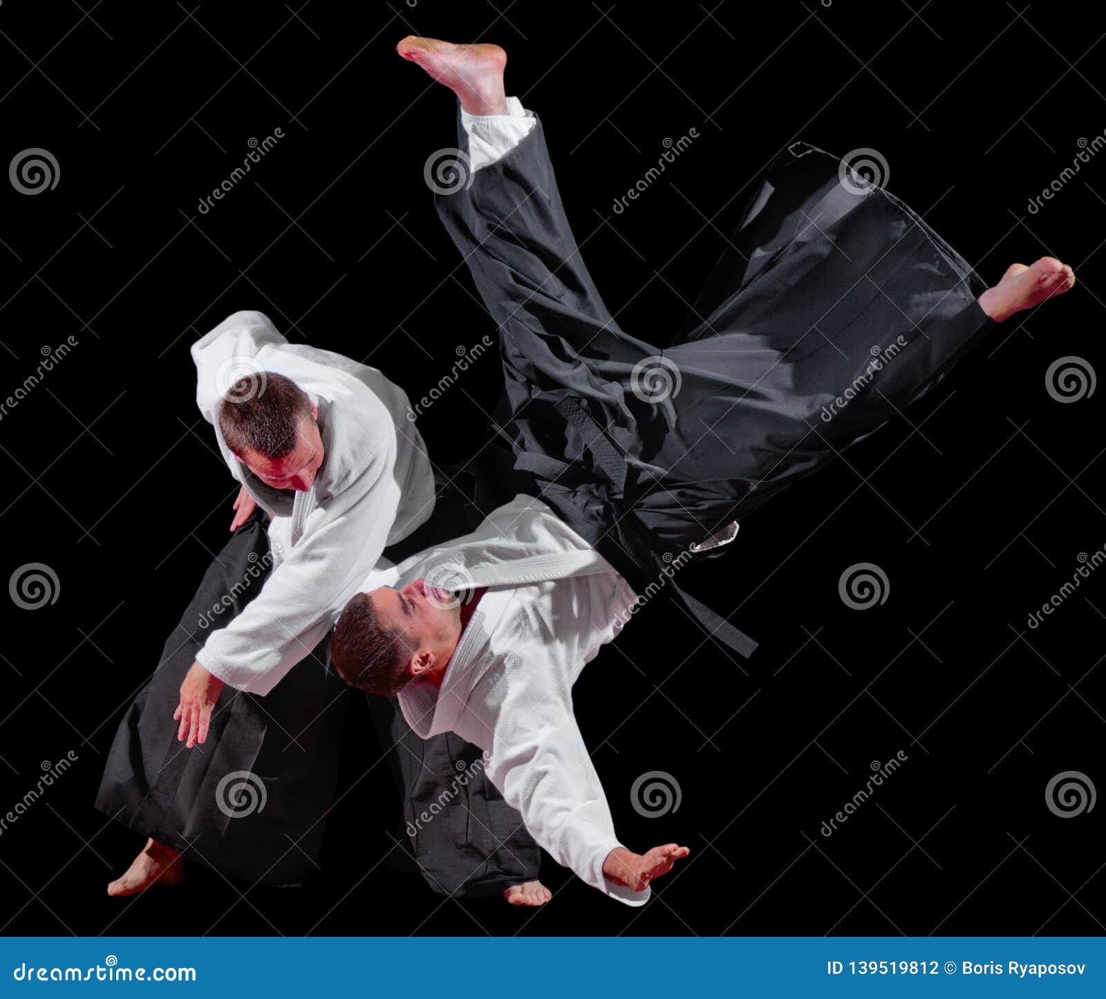Two martial arts fighters stock photo. Image of combative - 139519812