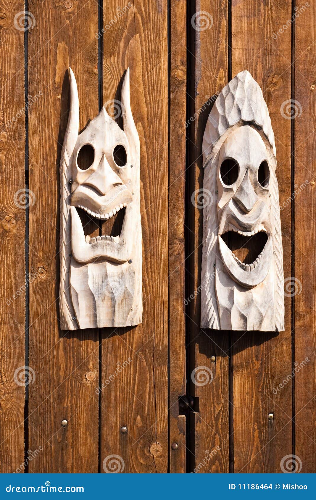 Two masks stock photo. Image of tragedy, tribal, sculpture - 11186464