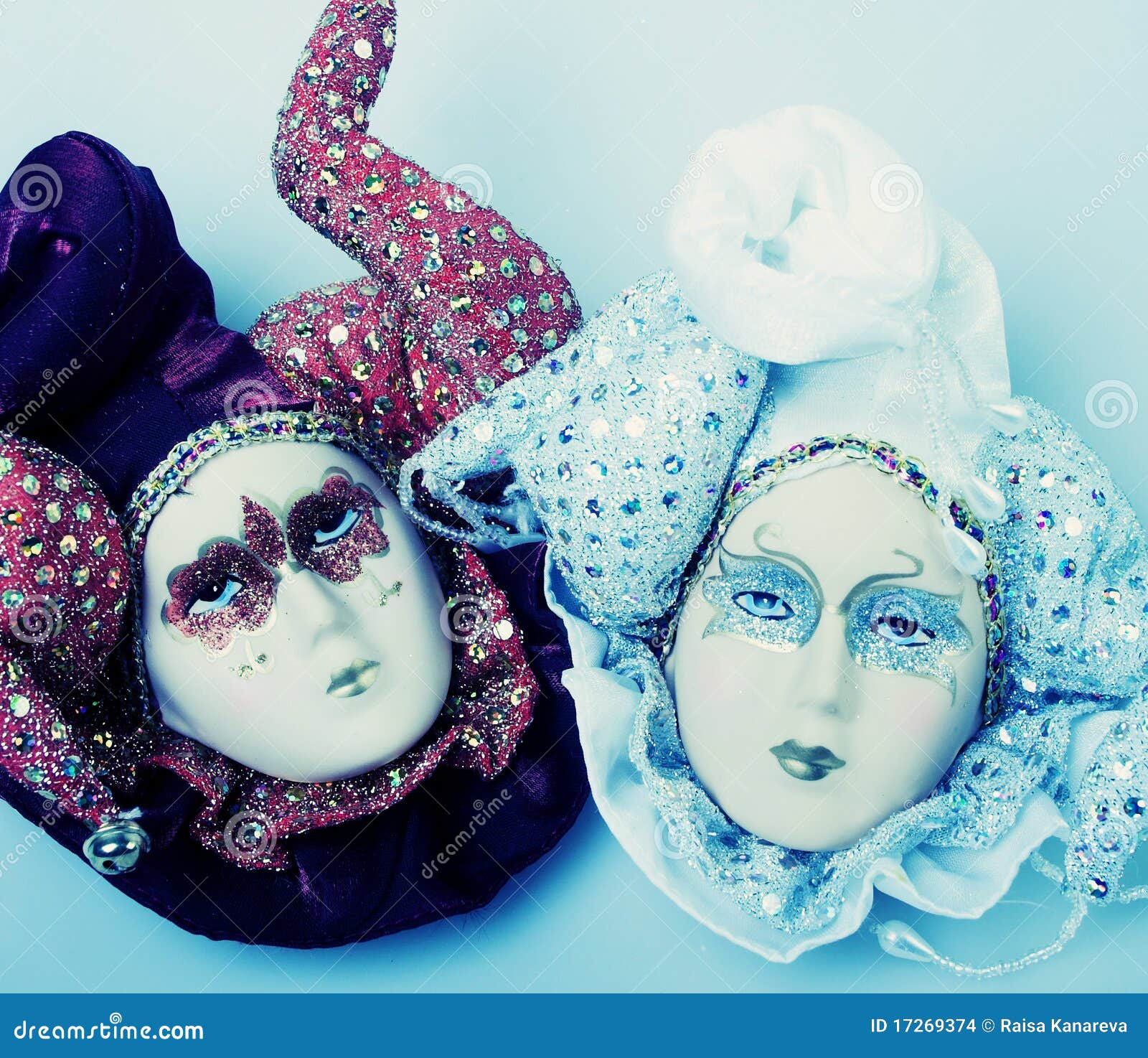 Two masks stock photo. Image of masks, artificial, medieval - 17269374