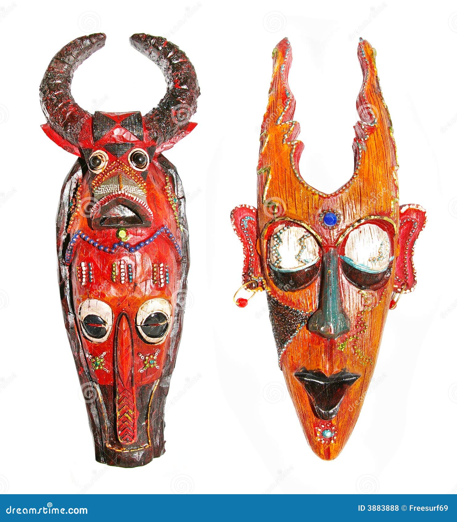 Two masks stock photo. Image of color, artistic, black - 3883888