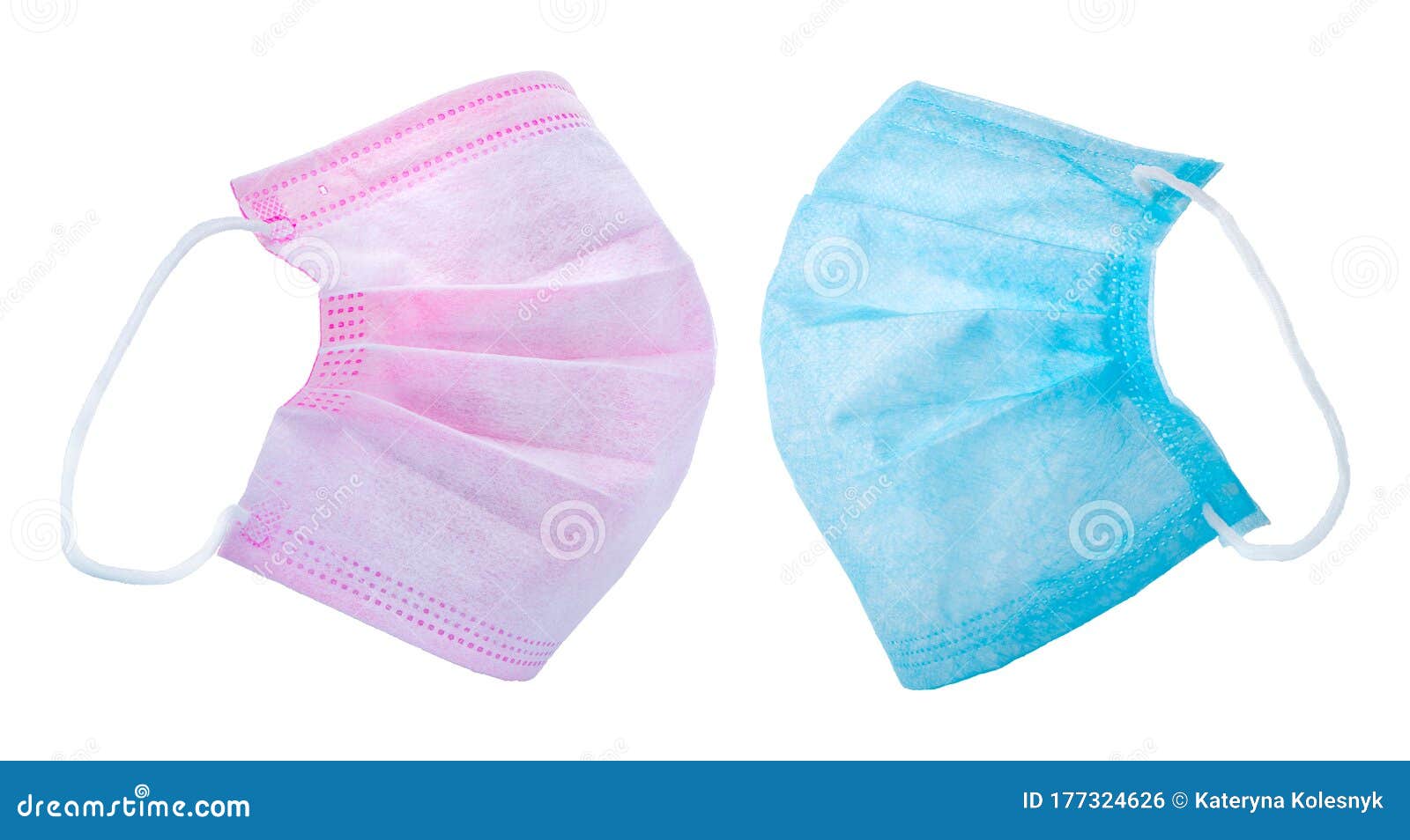 Two masks isolated stock photo. Image of face, clinic - 177324626