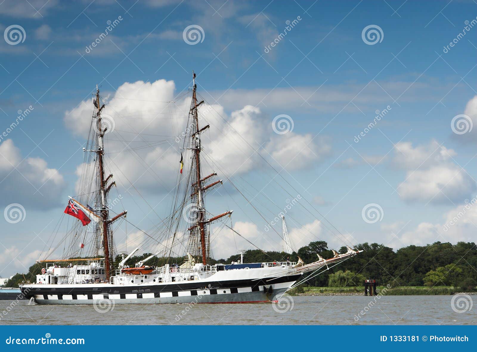 Two-masted stock image. Image of boats, challenge, flanders - 1333181