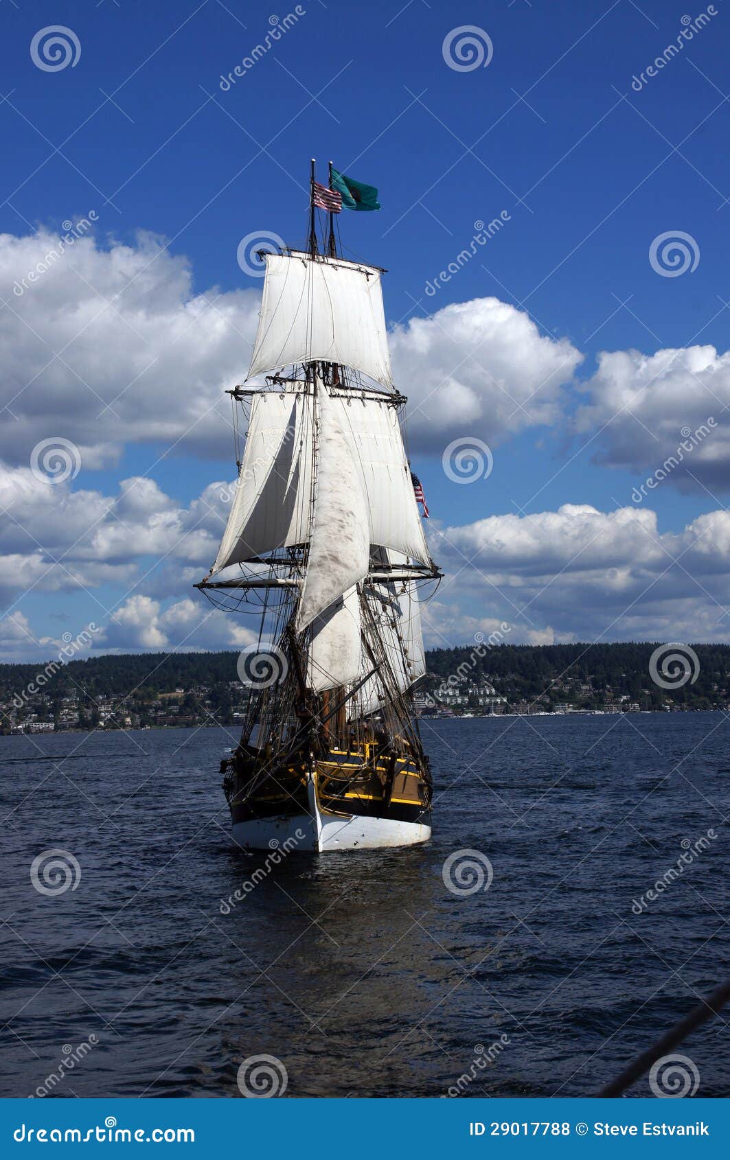 Two masted tall ship stock photo. Image of sloop, boat - 29017788