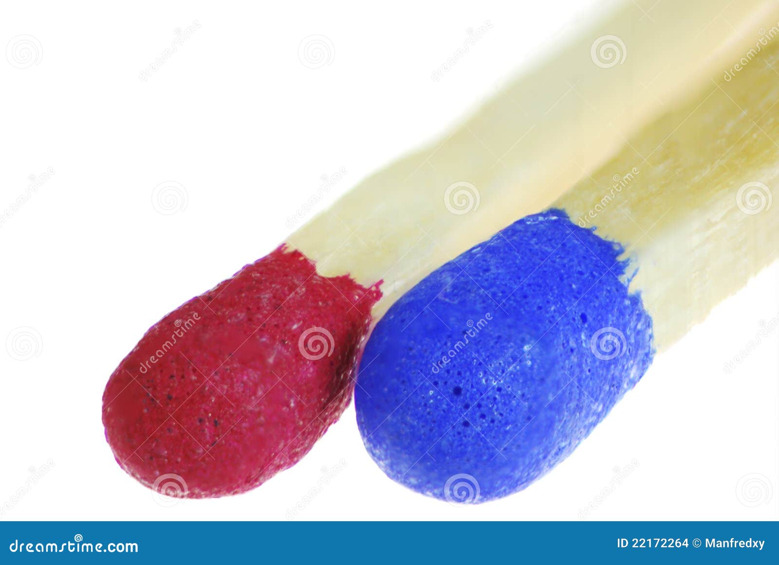 Two matches stock photo. Image of wood, blue, isolated - 22172264