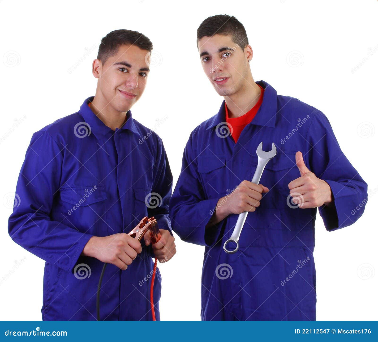 Two mechanics stock image. Image of person, male, humen - 22112547