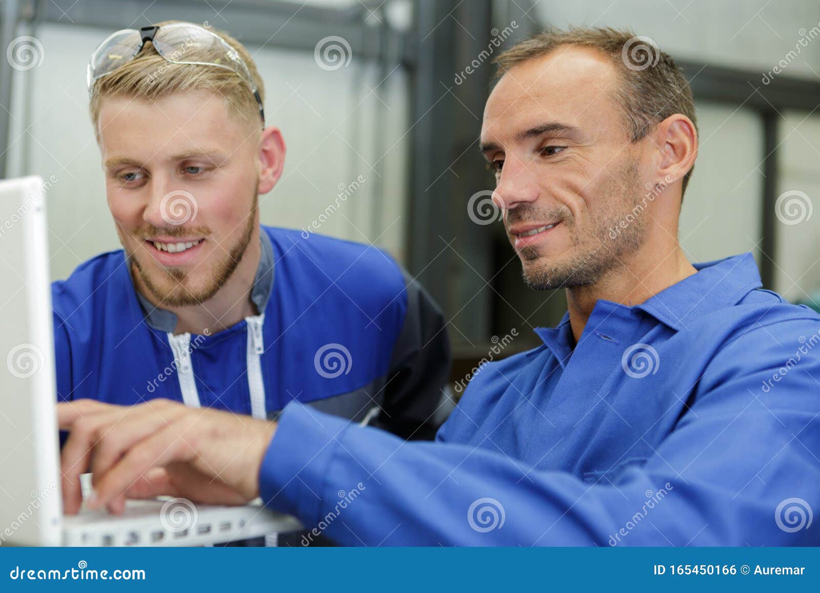 Two Mechanics Work with Details Car Stock Photo - Image of person ...