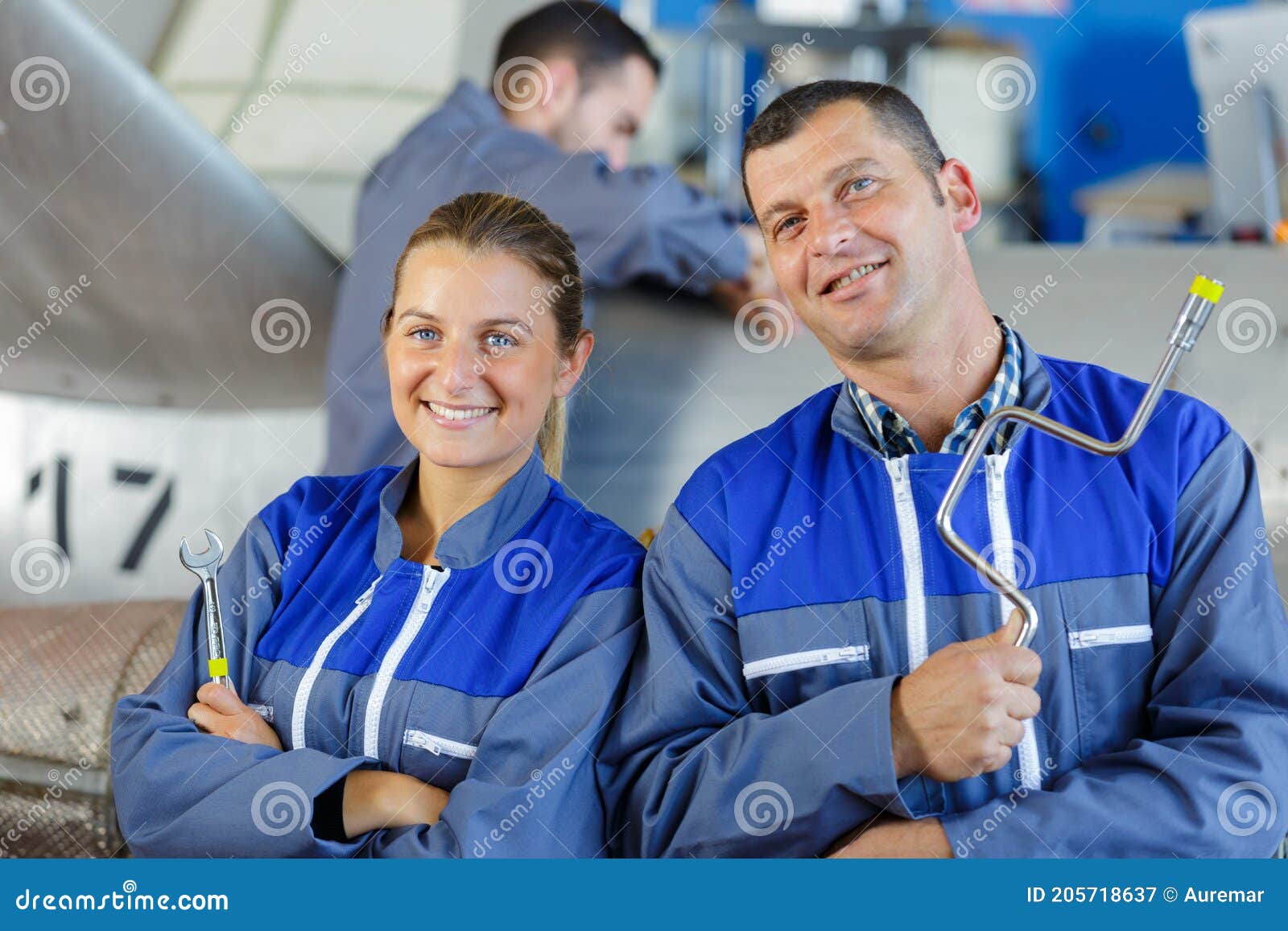 Two Mechanics Work with Details Car Stock Image - Image of motor ...