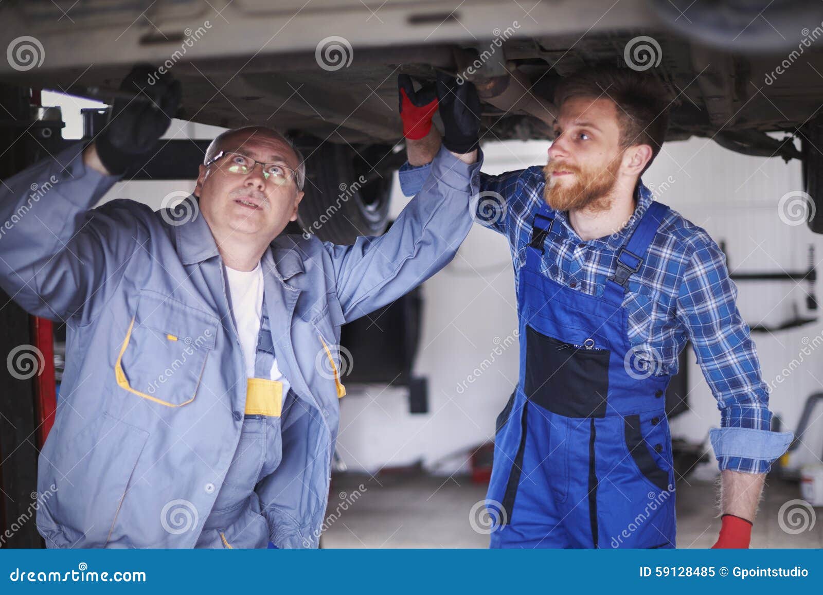 Two mechanics stock image. Image of bread, adult, expertise - 59128485