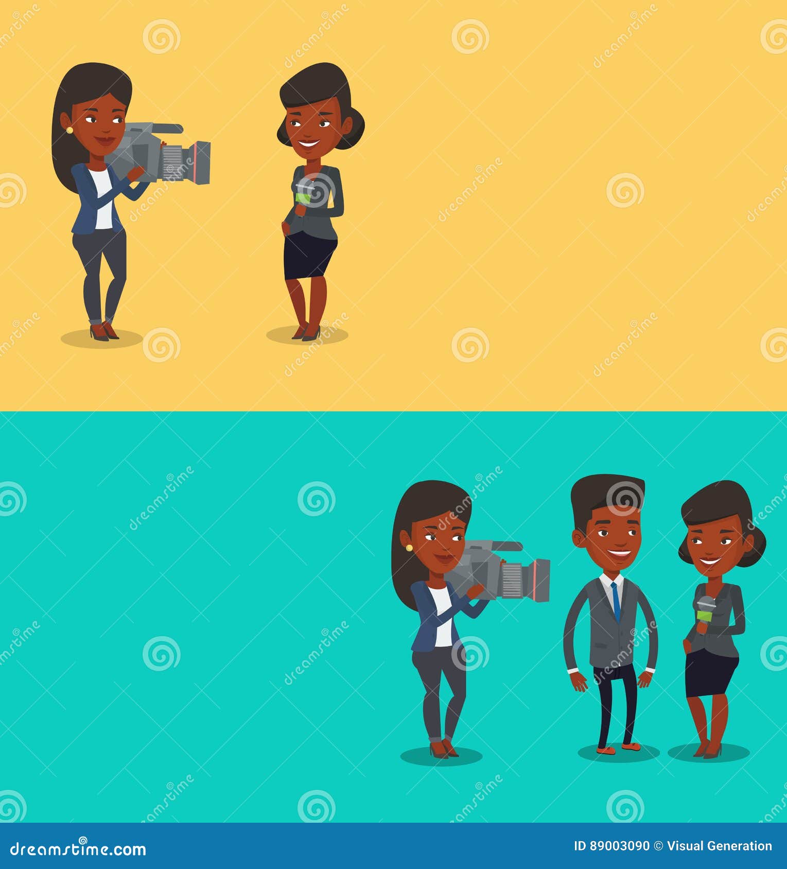 Two Media Banners with Space for Text. Stock Vector - Illustration of ...