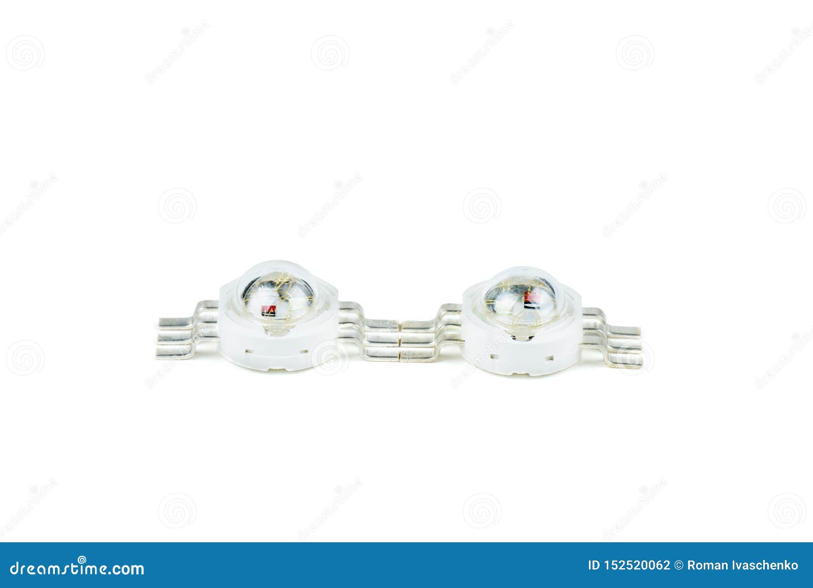 Two Medium Power SMD RGB LEDs Stock Photo - Image of blue, yellow ...