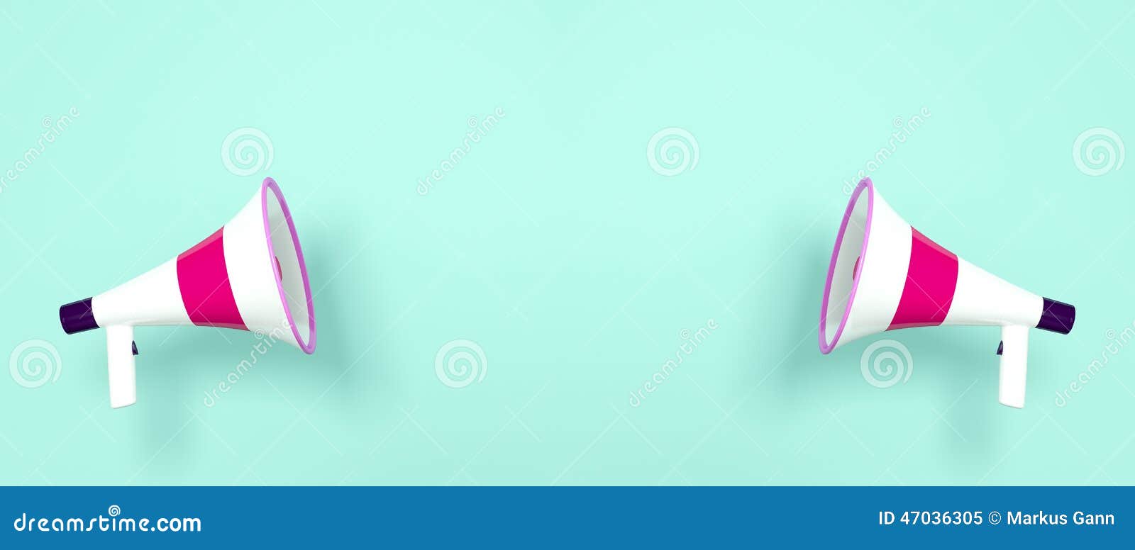 Two megaphones stock illustration. Illustration of sound - 47036305