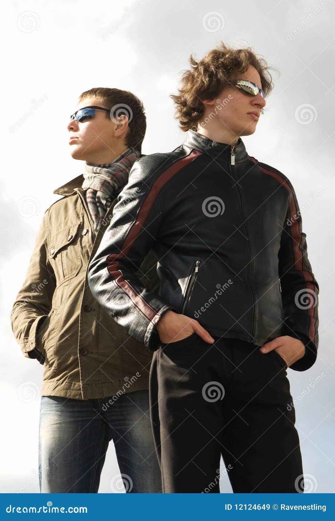 Two men stock image. Image of quarrelled, thinking, caucasian - 12124649