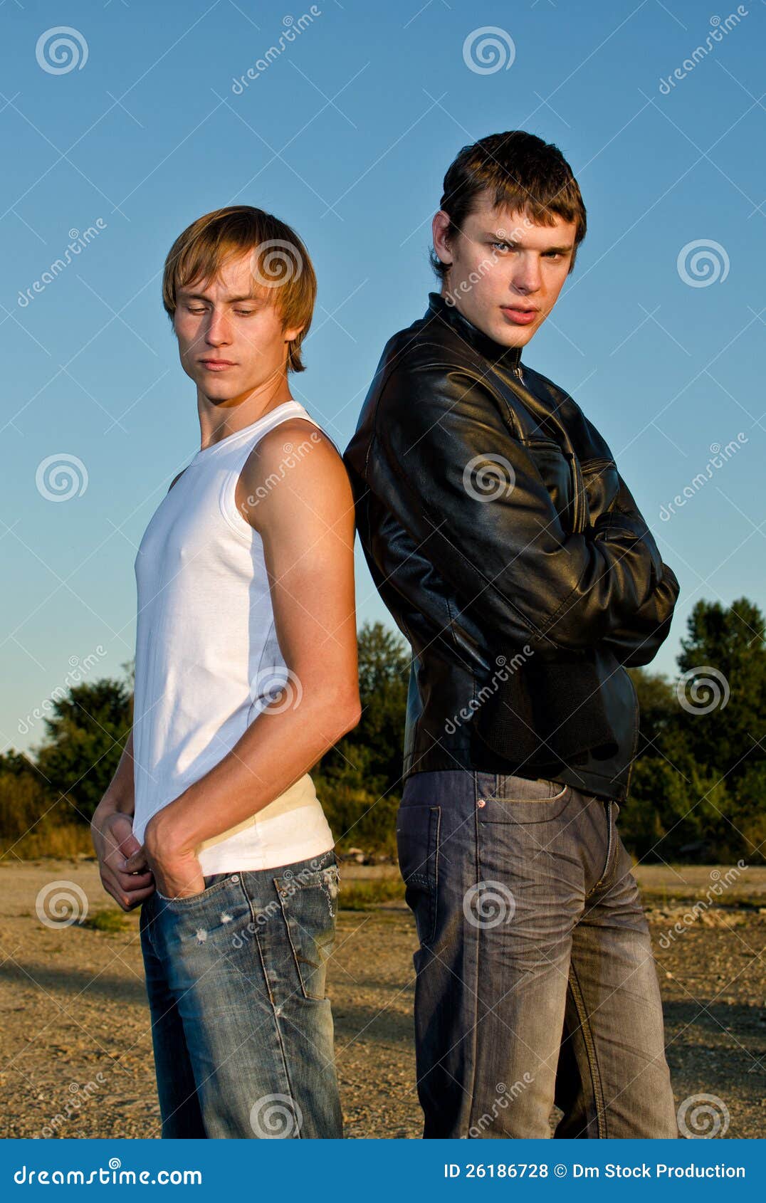 Two men stock photo. Image of cool, model, pose, fashion - 26186728