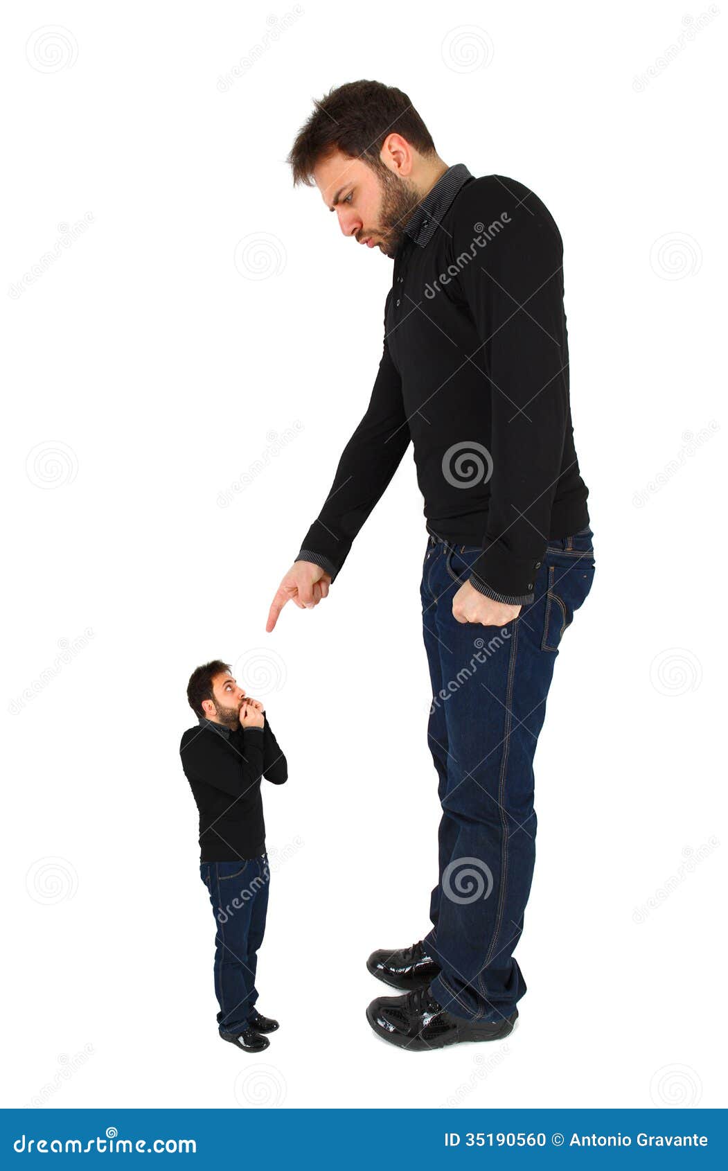 Two Men Accused Against Himself Stock Photo - Image of businessman ...