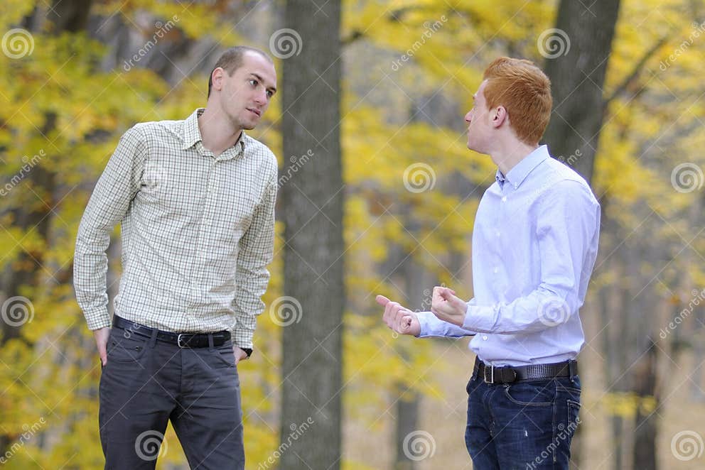 Two men arguing stock image. Image of recreation, season - 21926623