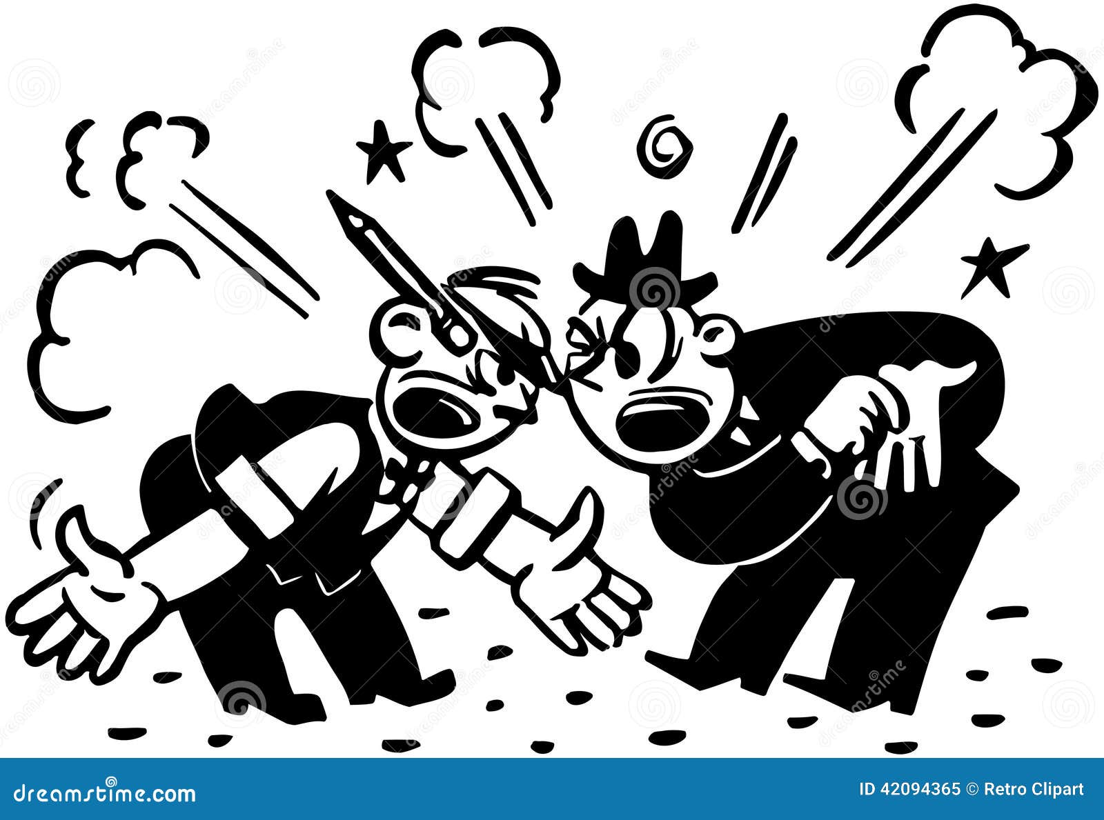 Two Men Arguing Stock Vector - Image: 42094365