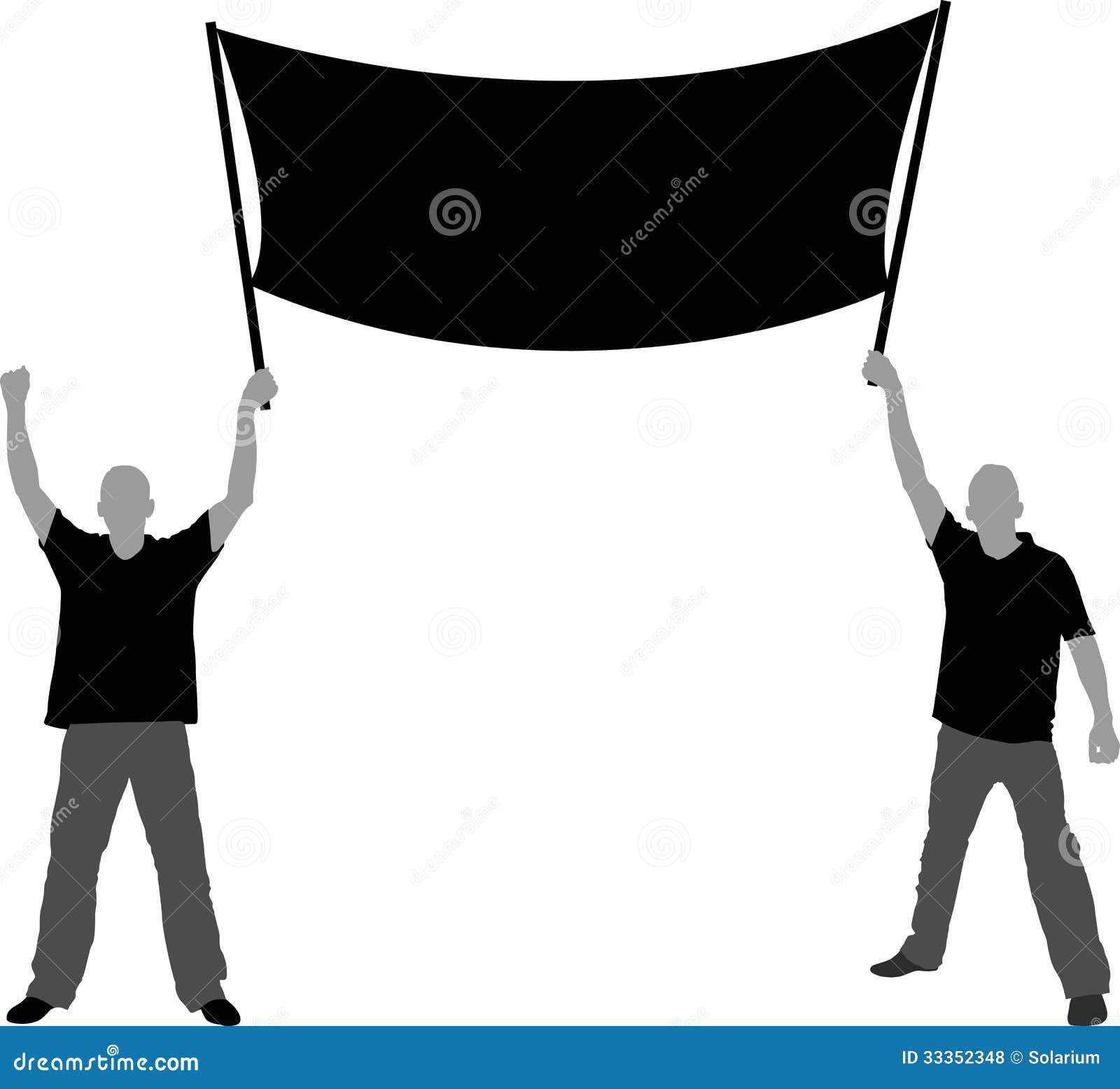 Two men stock vector. Illustration of people, sign, promote - 33352348