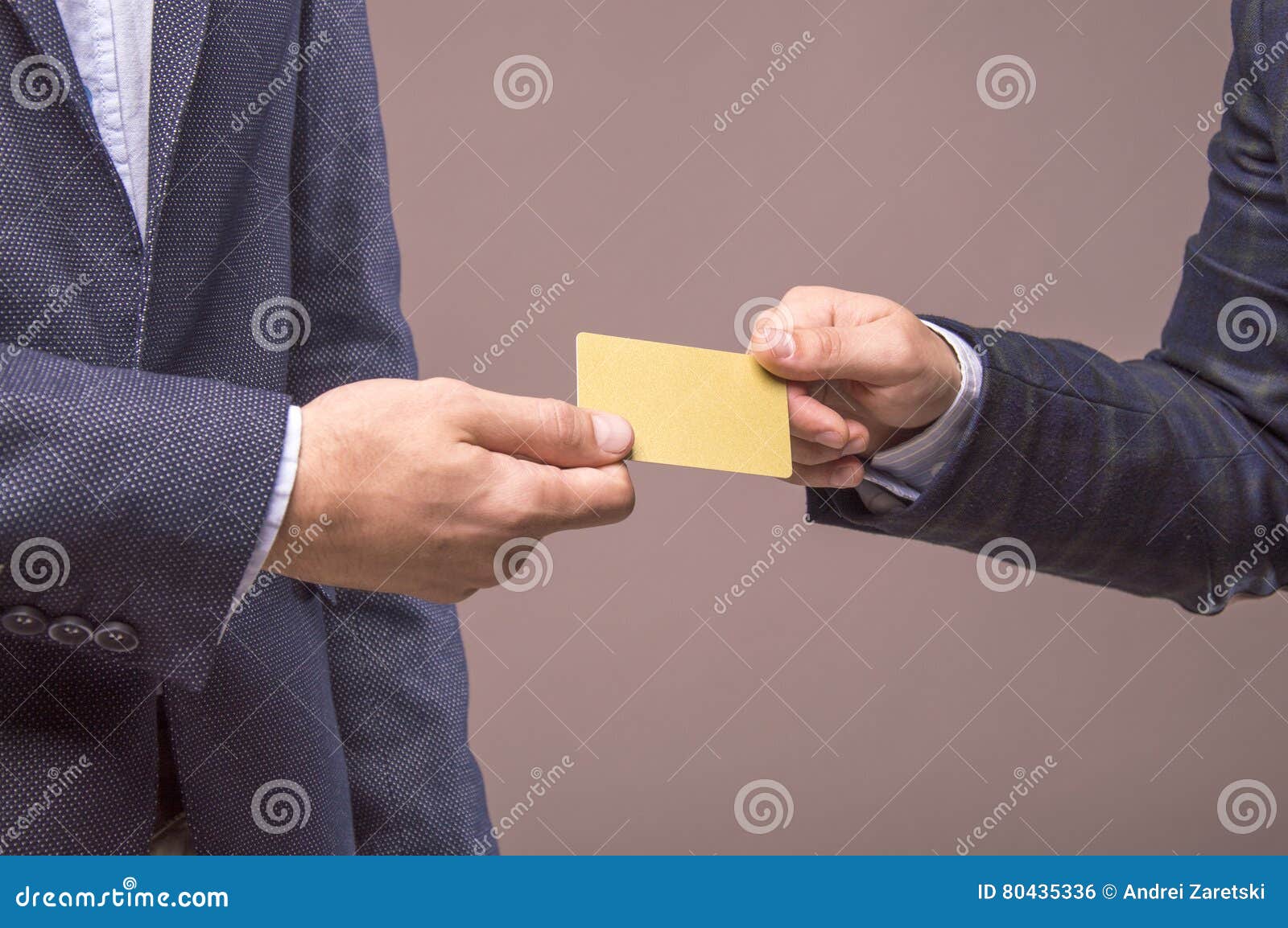 Two Men with the Card in the Hands of Stock Photo - Image of hand, card ...