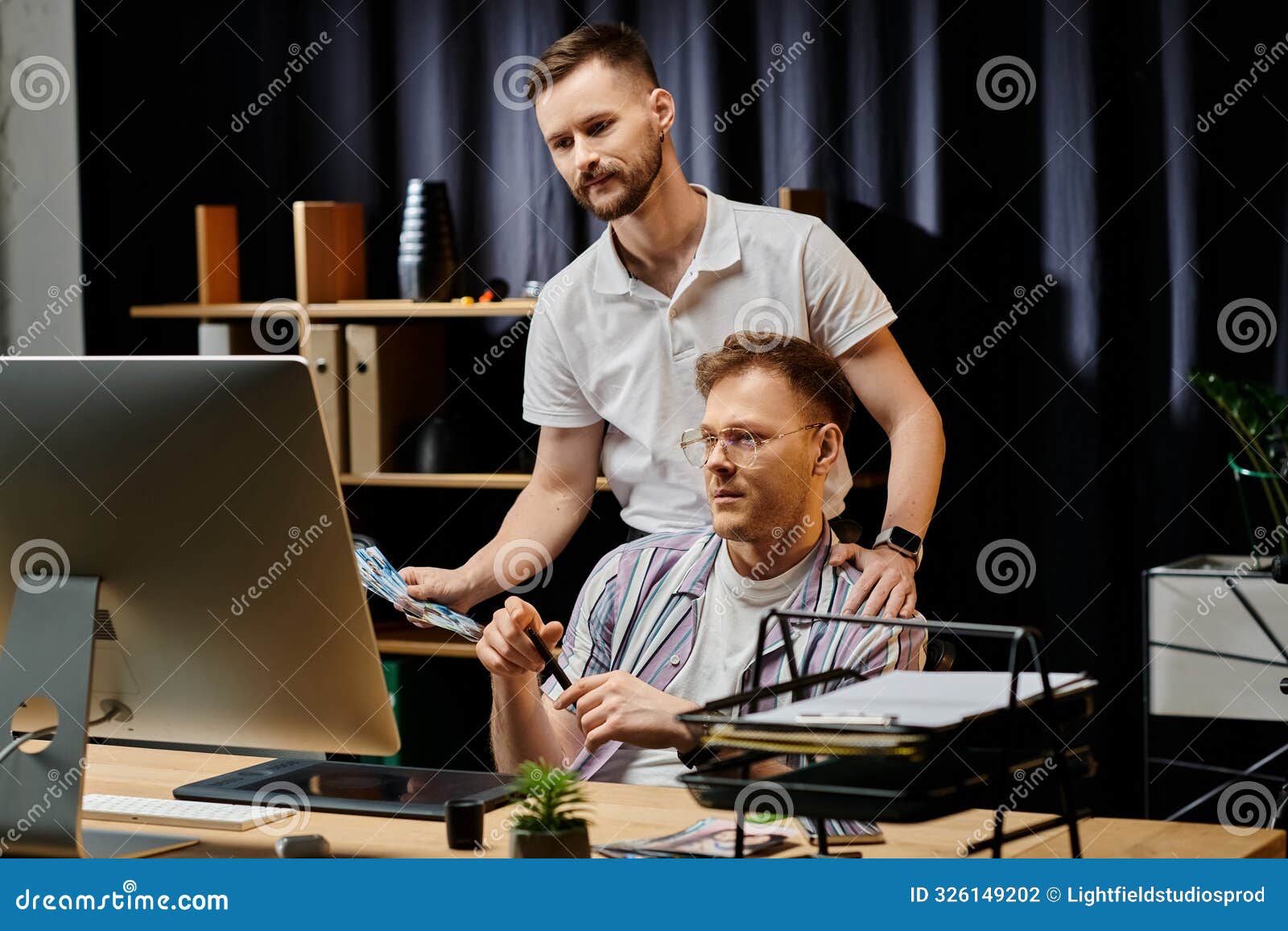 Collaborative Tech Wizards at Work Stock Photo - Image of creative ...