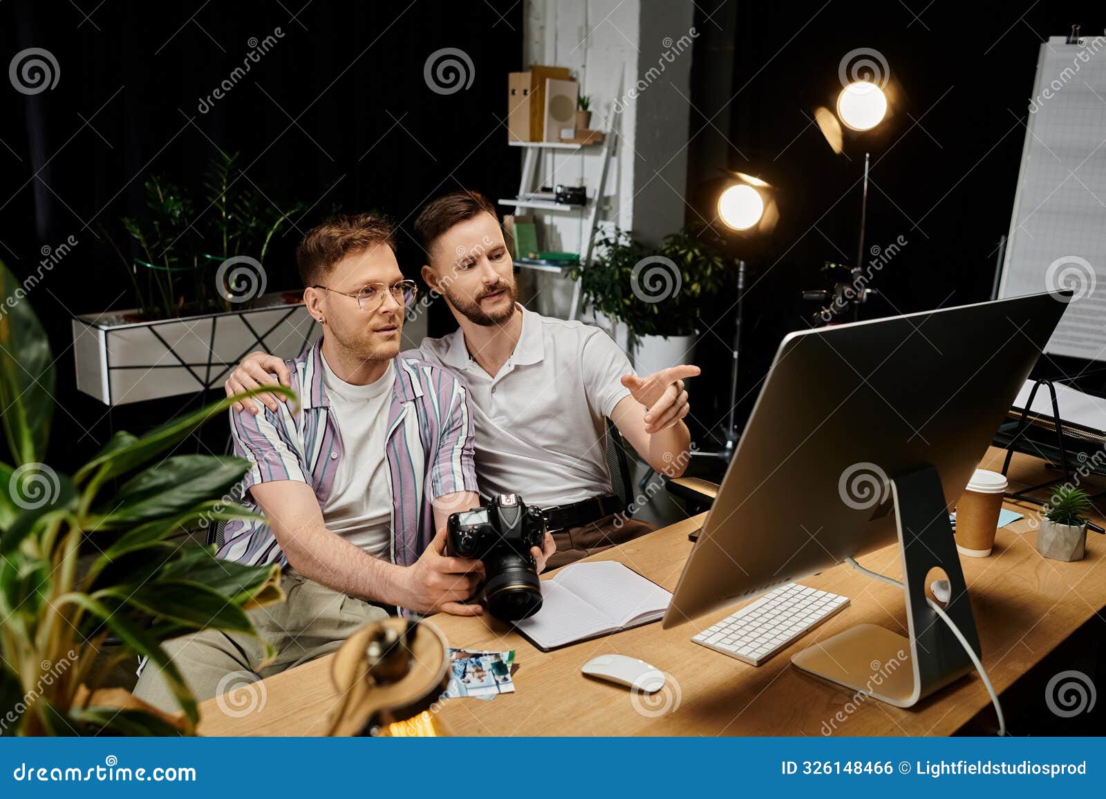 Collaborative Minds: Two Men at Work Stock Photo - Image of colleagues ...