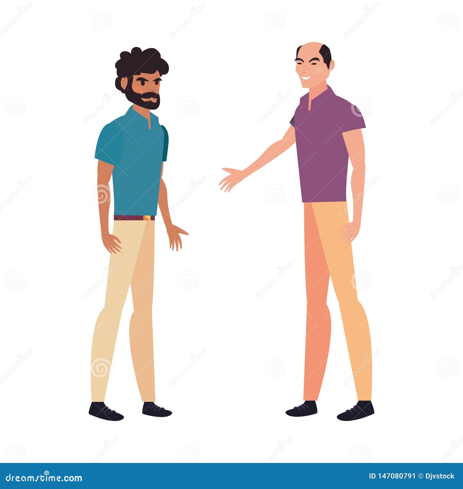 Two men characters stock illustration. Illustration of vector - 147080791