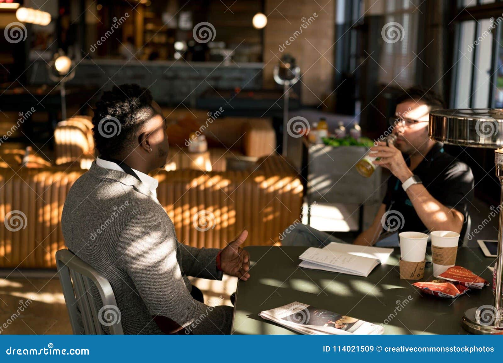 Two Men In A Conversation Picture. Image: 114021509