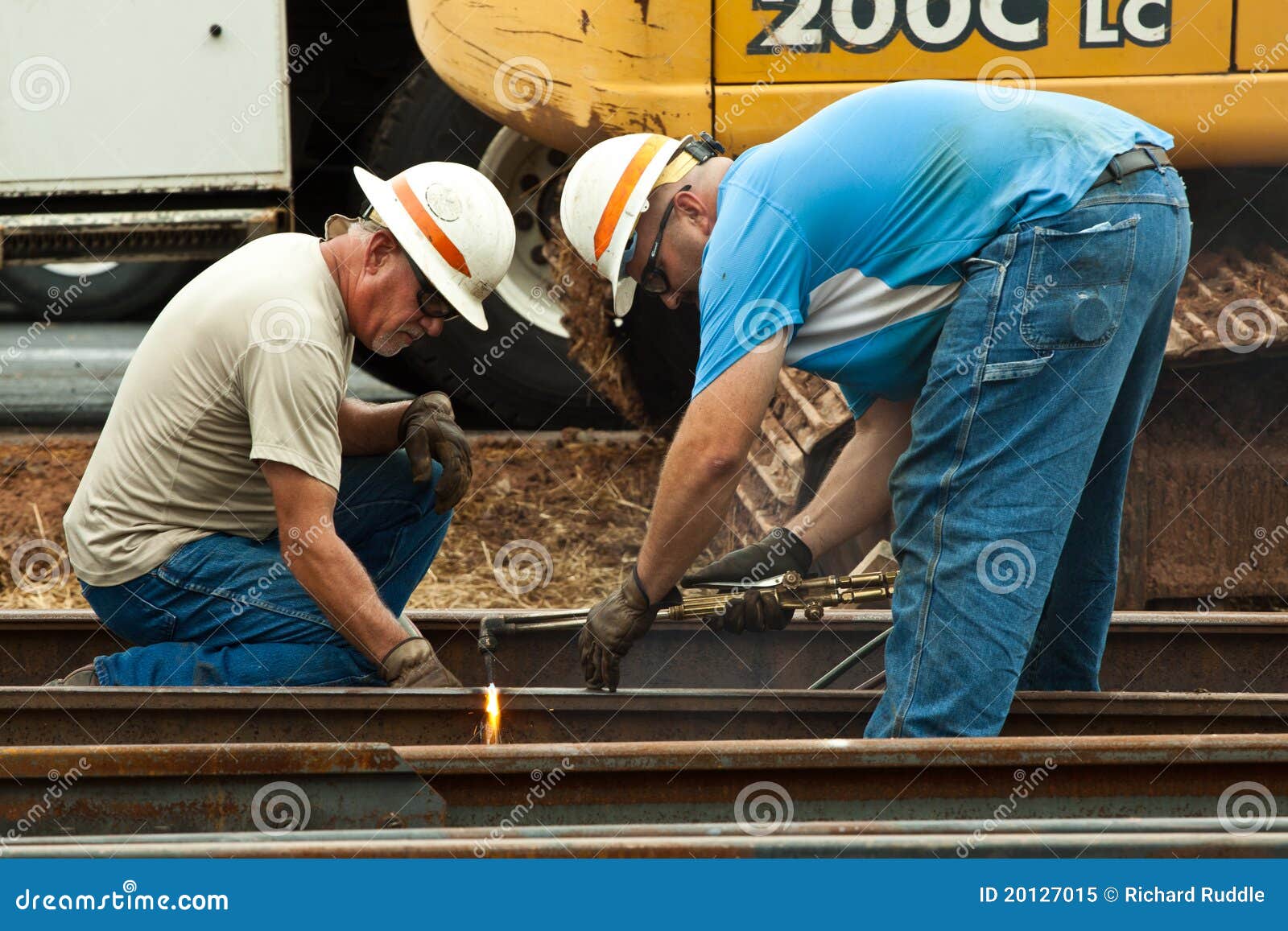 CSX Railroad Maintenance Crew Workers Editorial Image | CartoonDealer ...