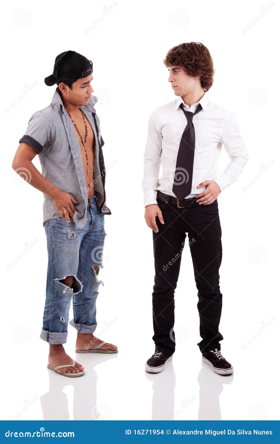 Two Men Of Different Ethnicity Stock Images - Image: 16271954