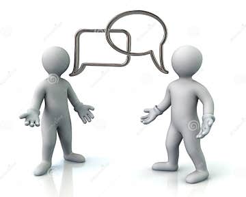 Two men discussing stock illustration. Illustration of chat - 61823155