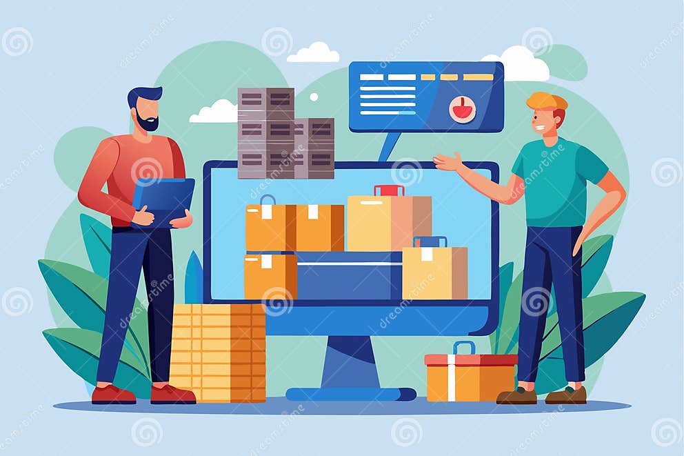 Two Men are Engaged in a Conversation about Logistics while Surrounded ...