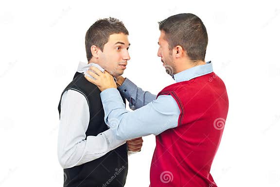Two men fighting stock photo. Image of fighting, facing - 16418574