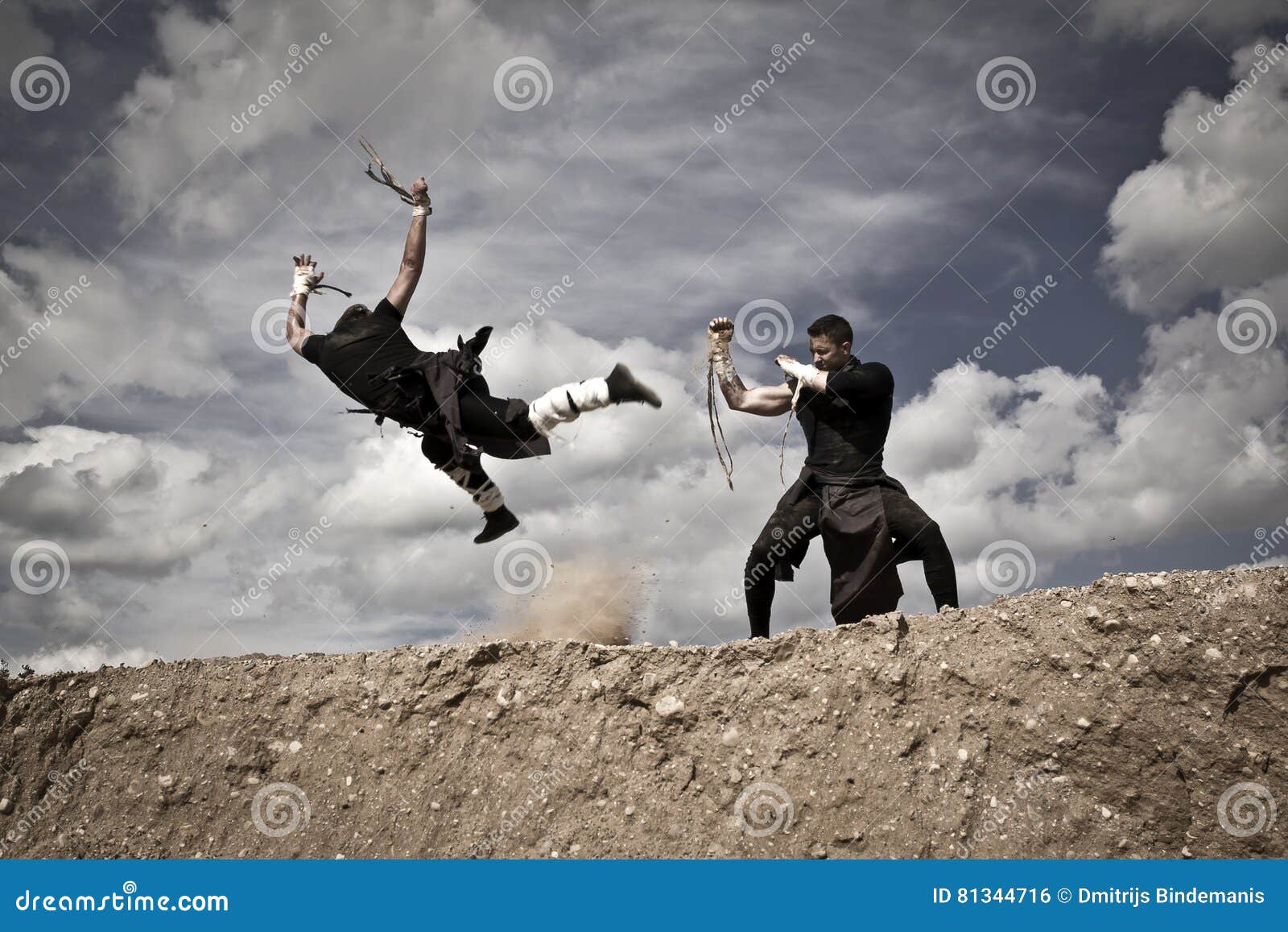 Two men are fighting stock photo. Image of martial, acrobat - 81344716