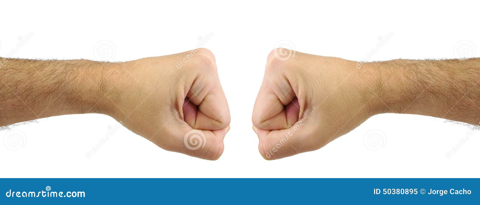 Two Men Fists Punching Each Other. Confrontation Stock Image - Image of ...