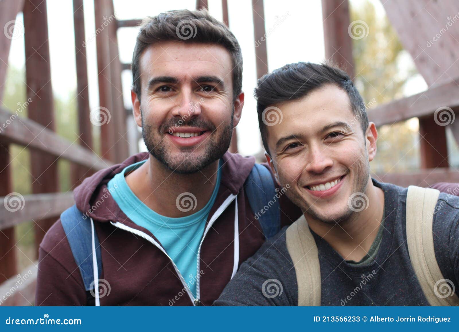 Two Men Going on an Adventure Stock Image - Image of freedom, happiness ...