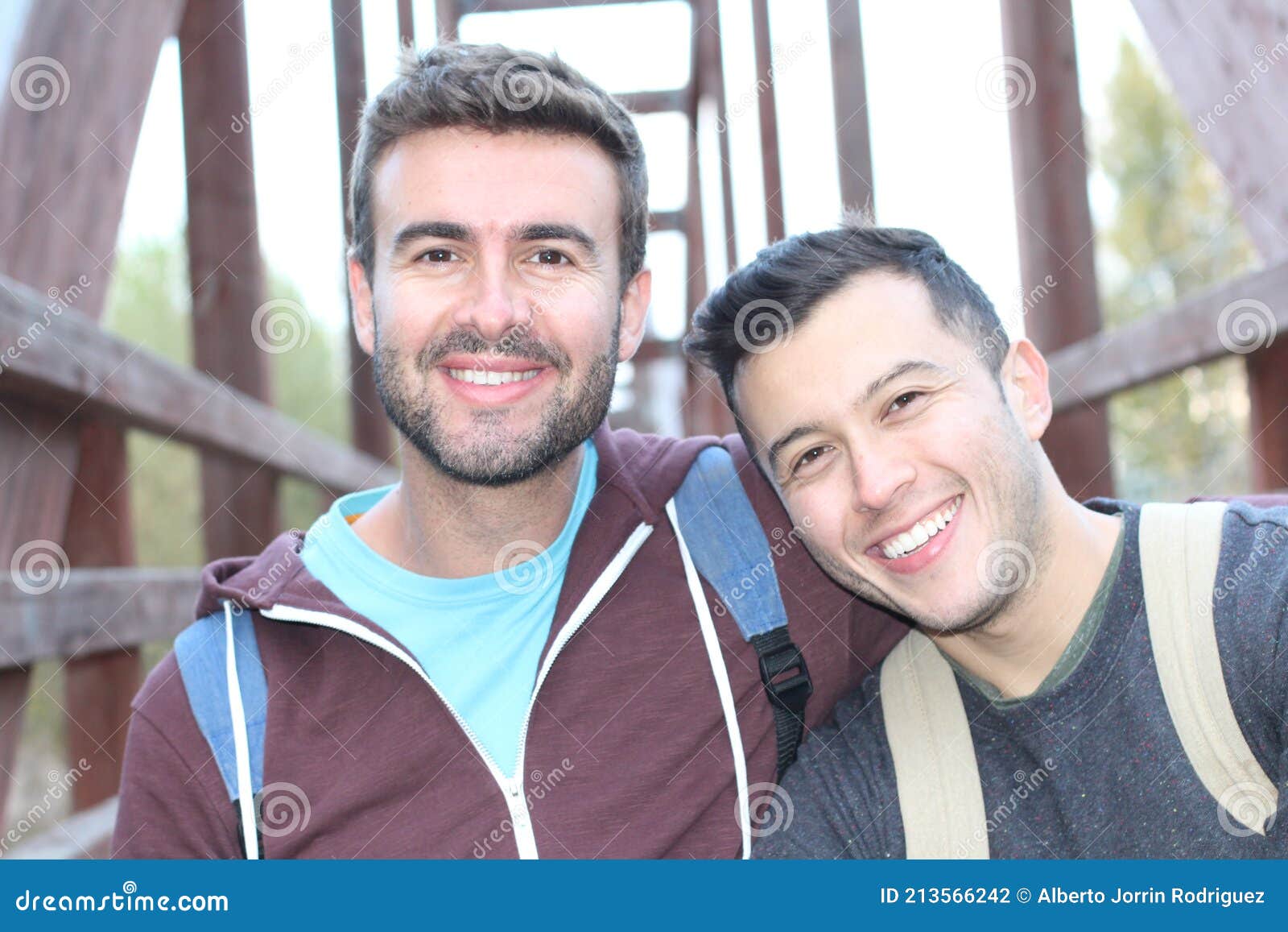 Two Men Going on an Adventure Stock Photo - Image of bromance, idyllic ...