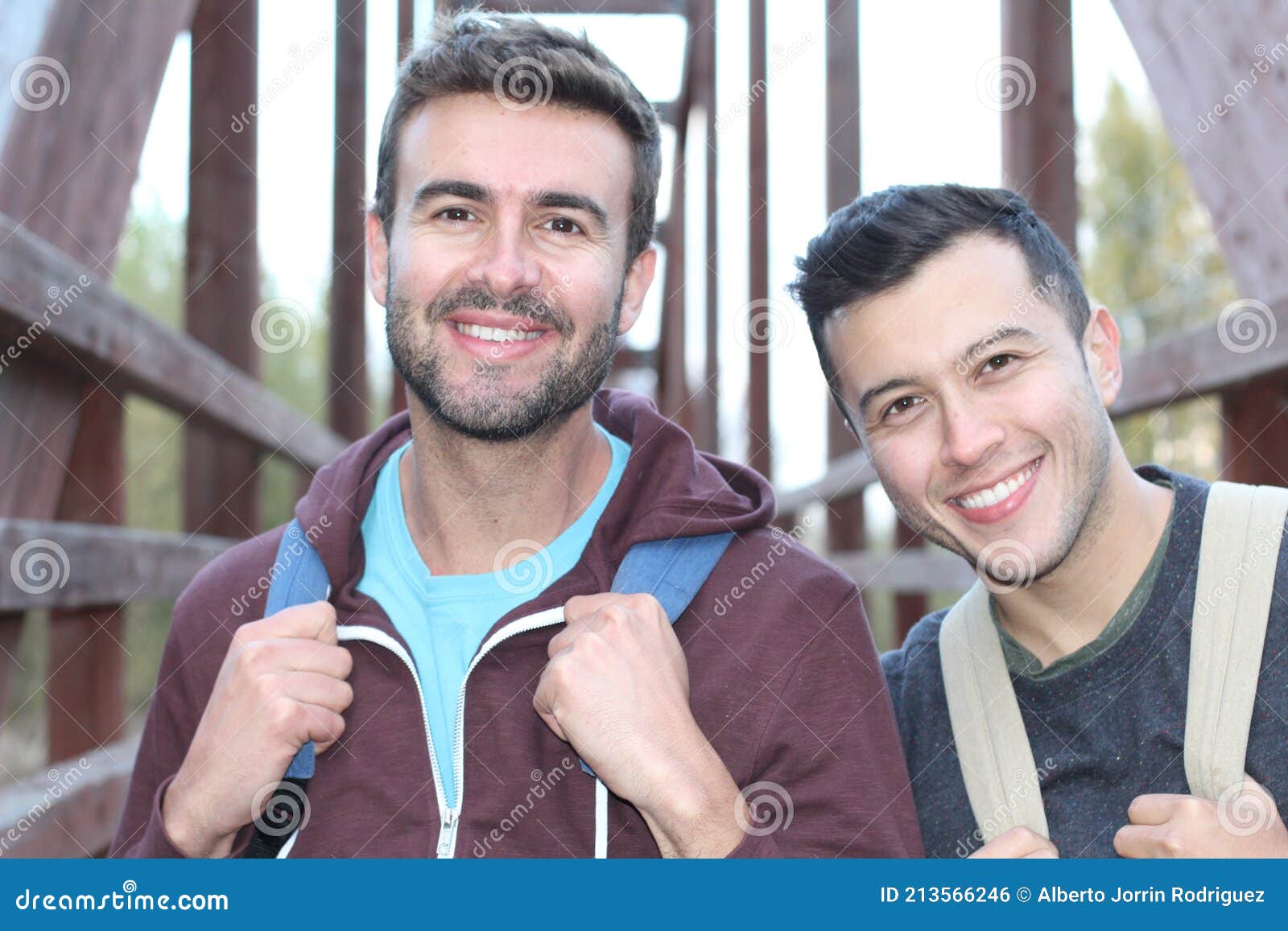 Two Men Going on an Adventure Stock Photo - Image of happiness, date ...
