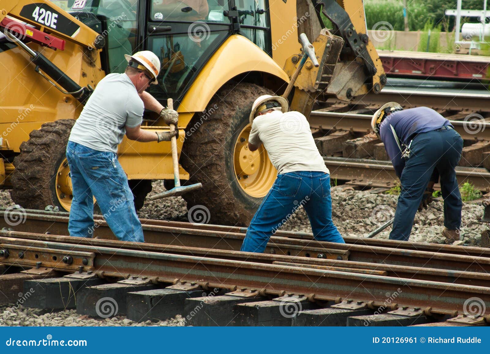 CSX Railroad Maintenance Crew Workers Editorial Image | CartoonDealer ...
