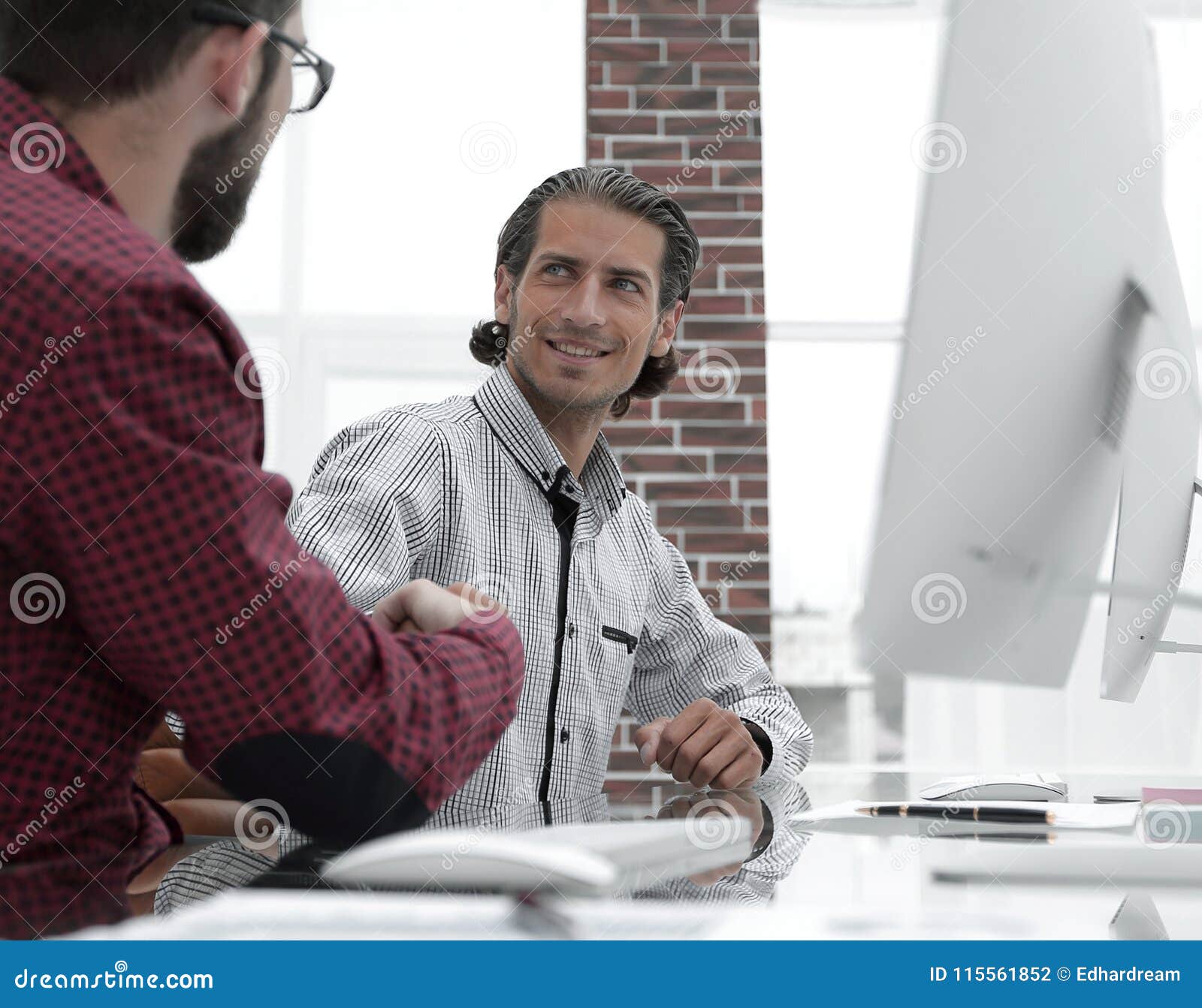 Two Men Handshake in the Office Stock Photo - Image of deal, industry ...