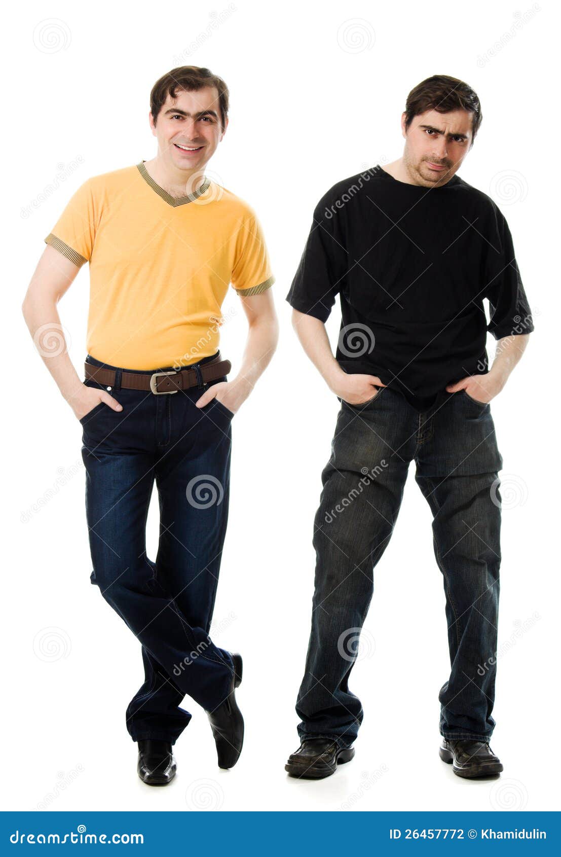Two Men with a Happy and Sad Stock Photo - Image of joyful, frustrated ...