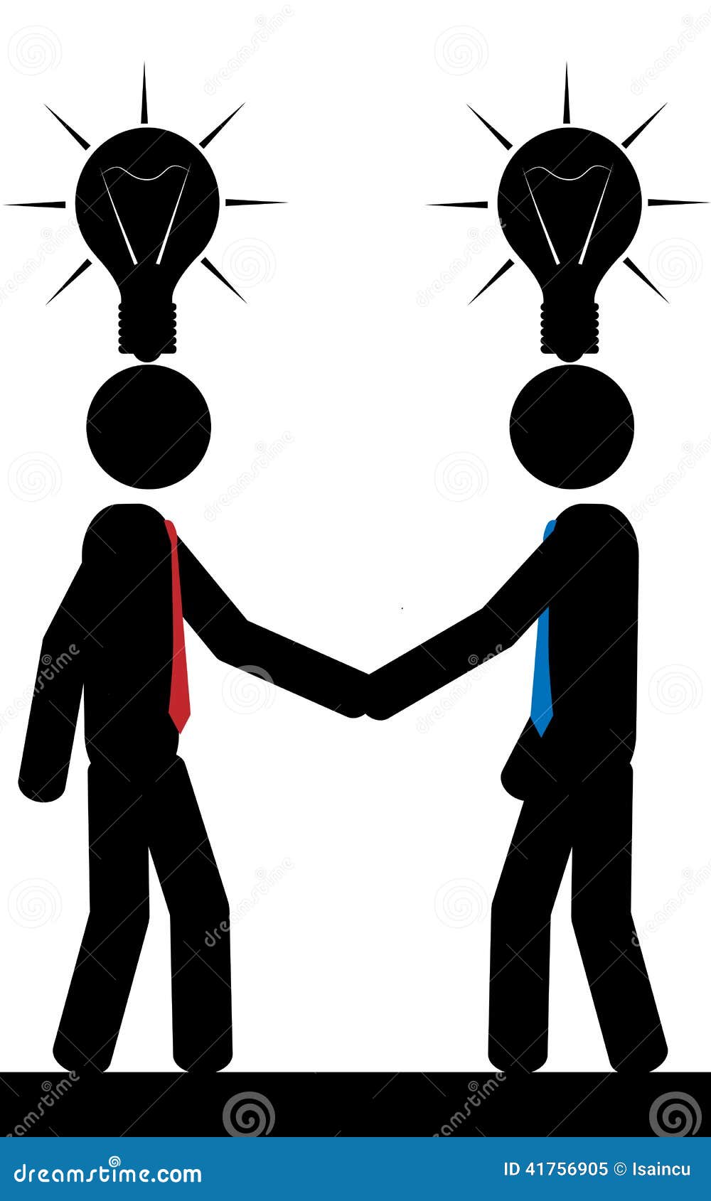 Two men with ideas stock vector. Illustration of male - 41756905