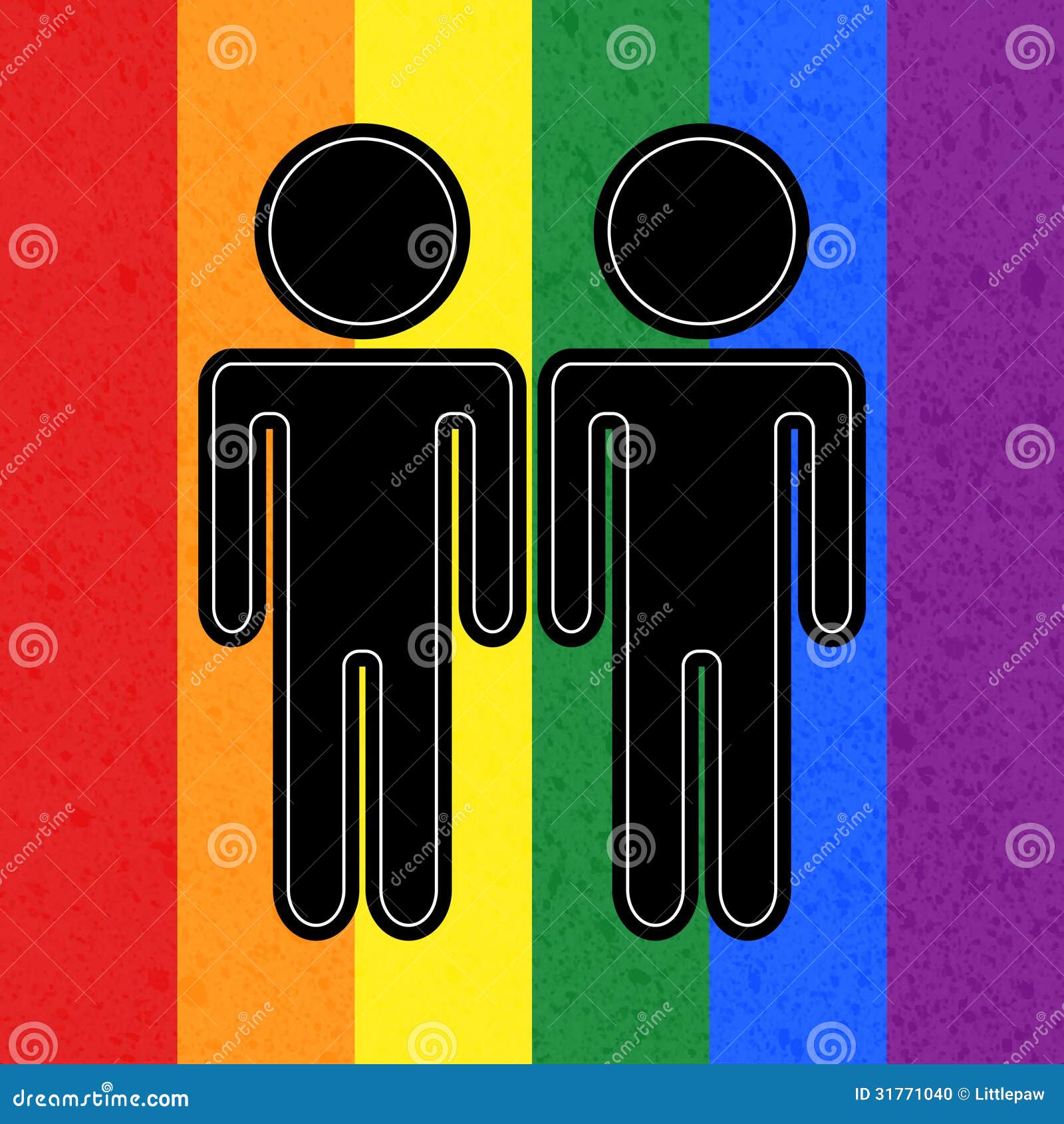 Two men in love LGBT stock vector. Illustration of love - 31771040