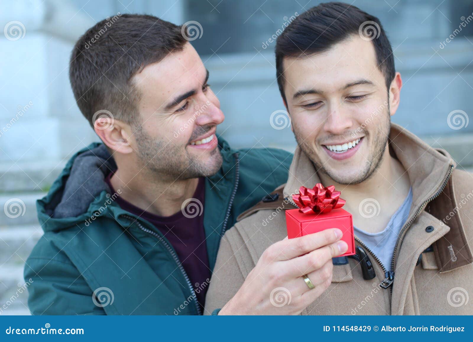 Two men naturally in love stock image. Image of happiness - 114548429