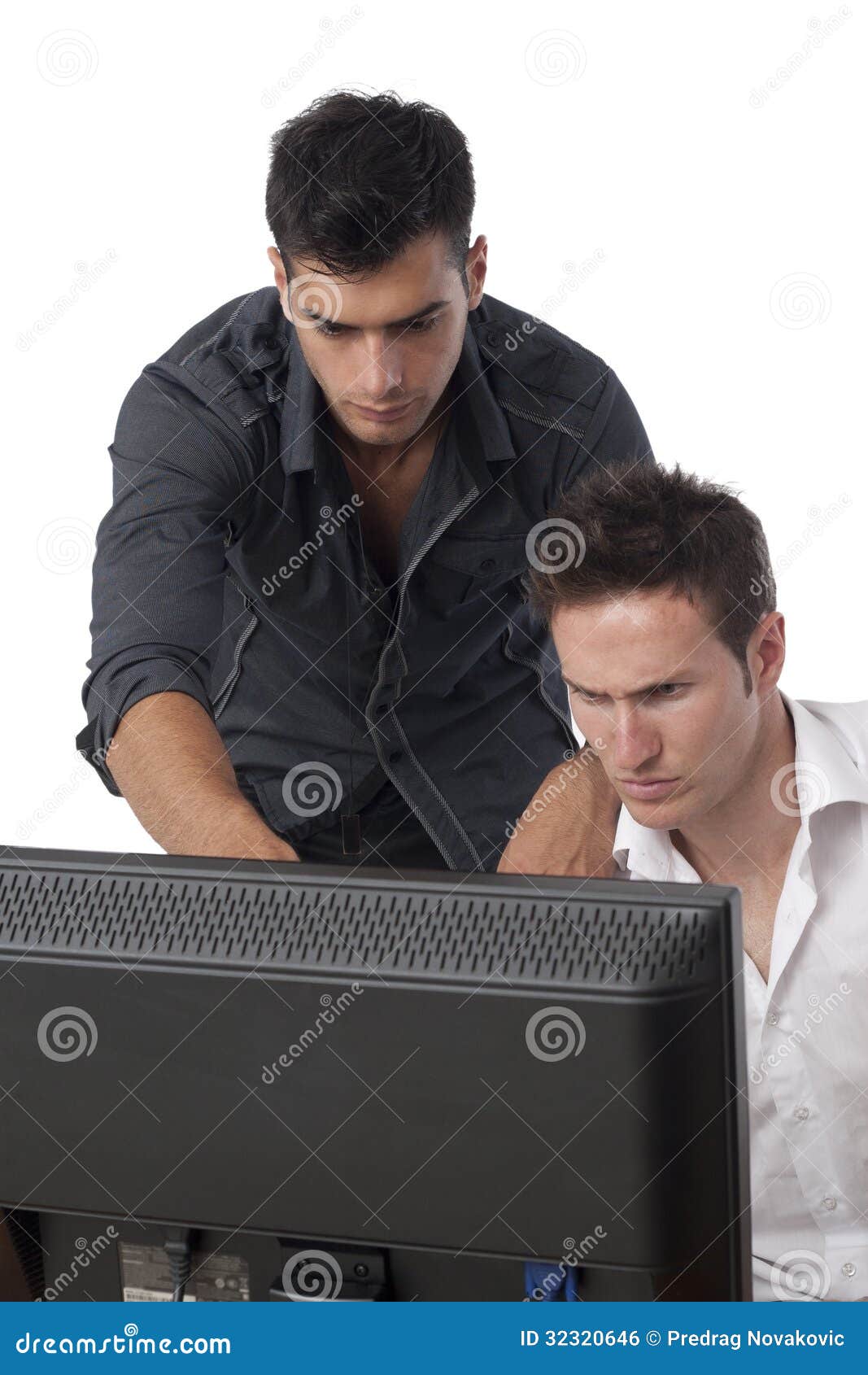 Two men in the office stock photo. Image of professional - 32320646
