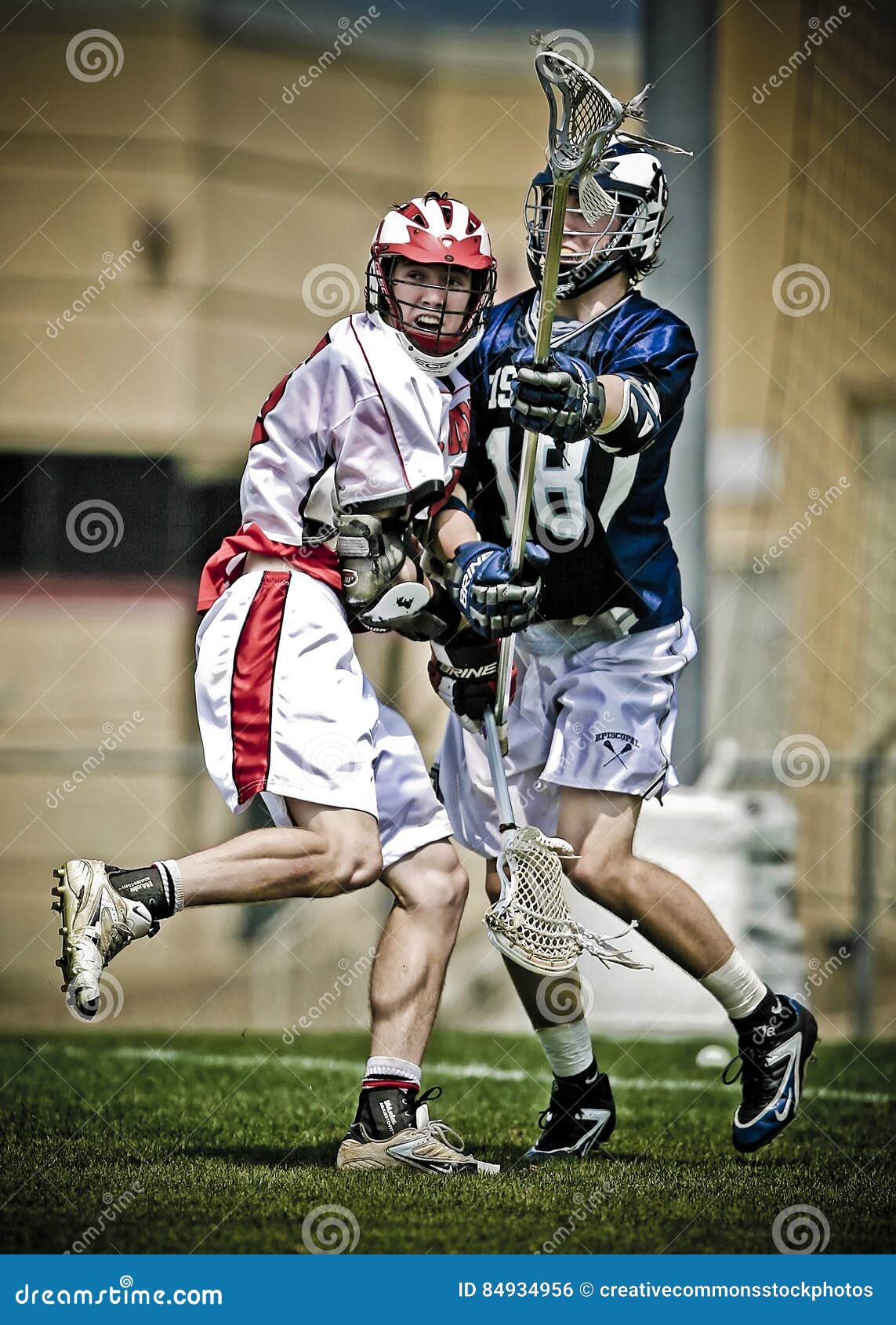 Two Men Playing Lacrosse Picture. Image: 84934956