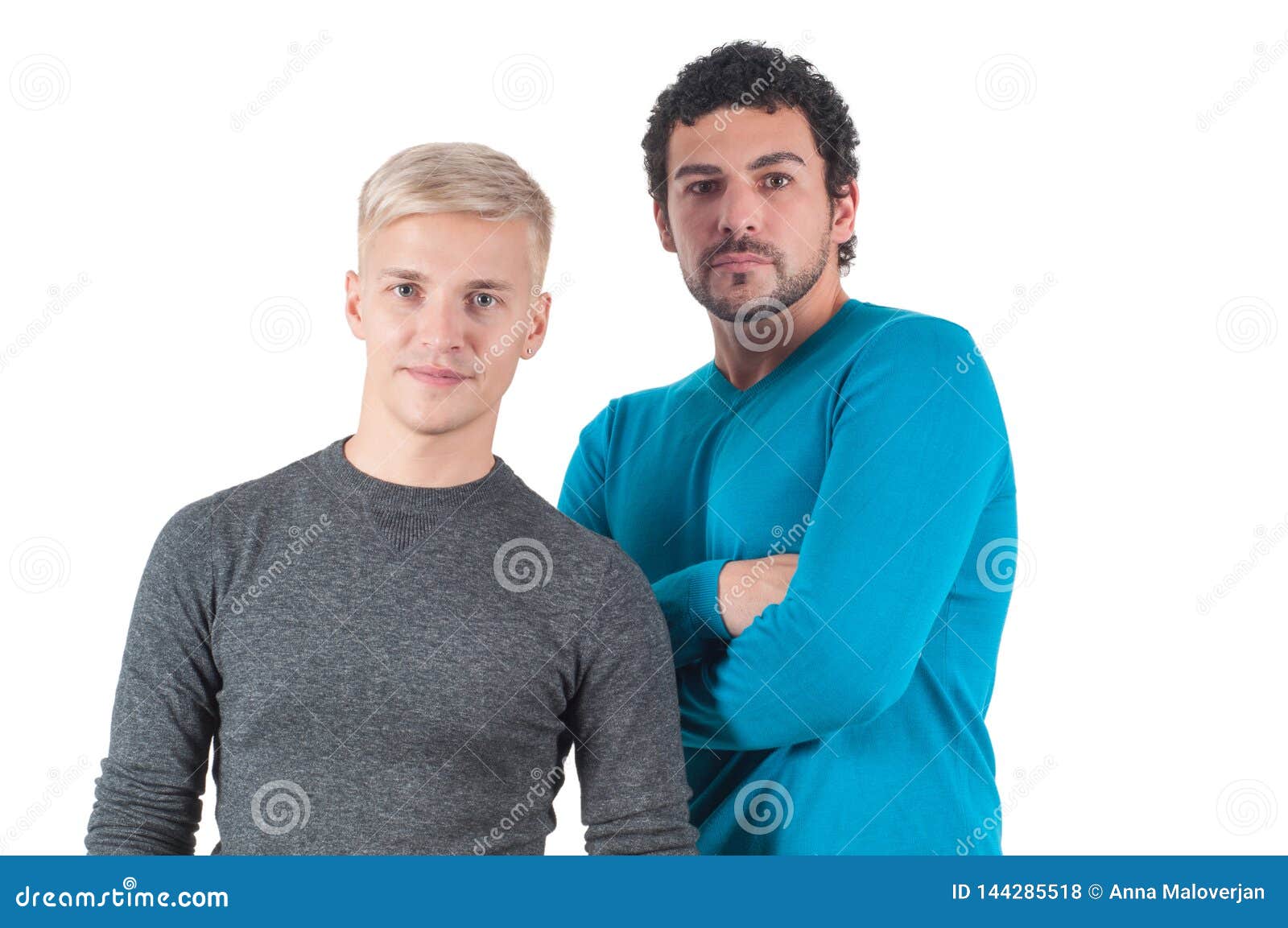 Two men portrait stock photo. Image of boys, adult, good - 144285518