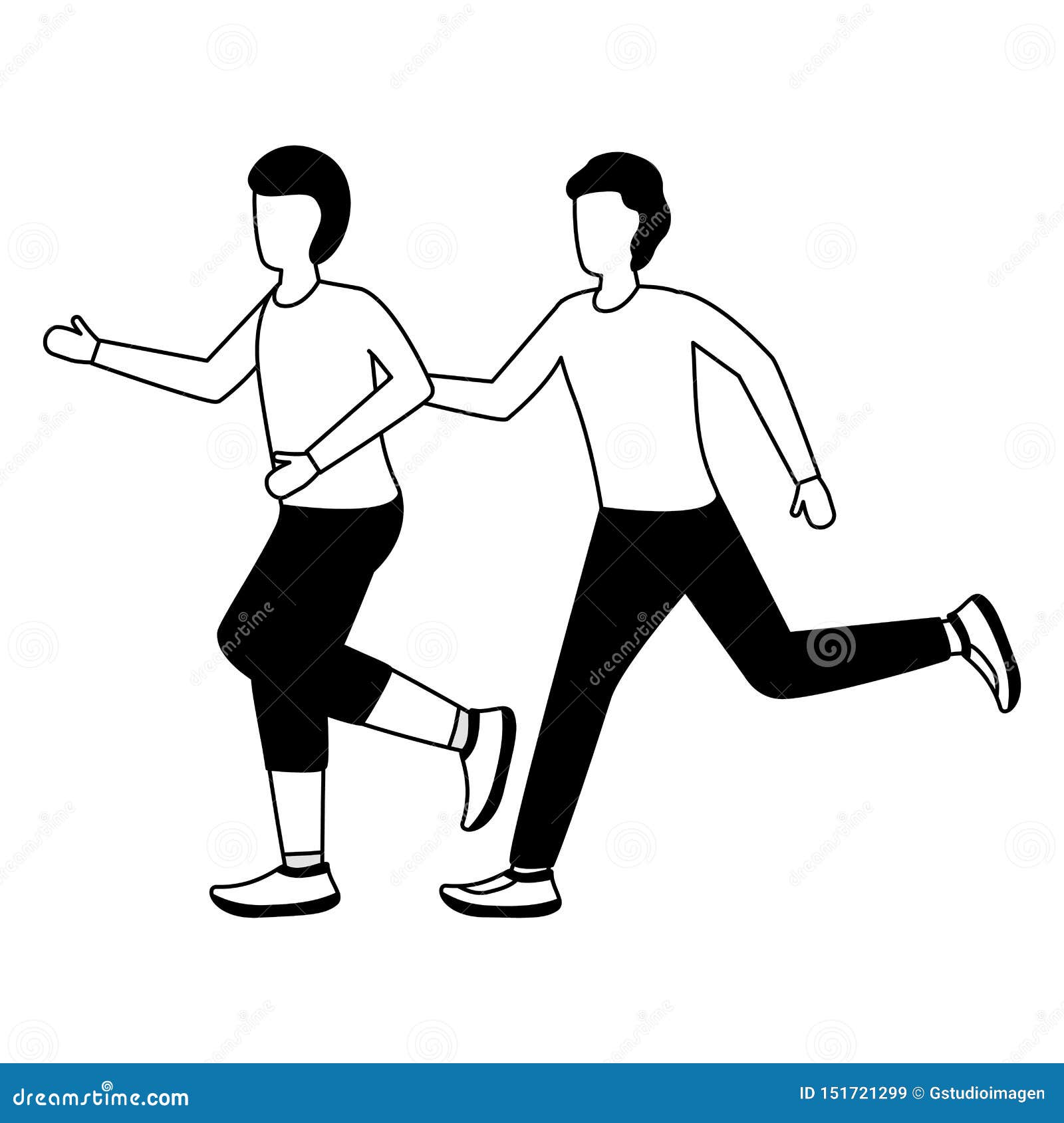 People running activity stock illustration. Illustration of outdoor ...