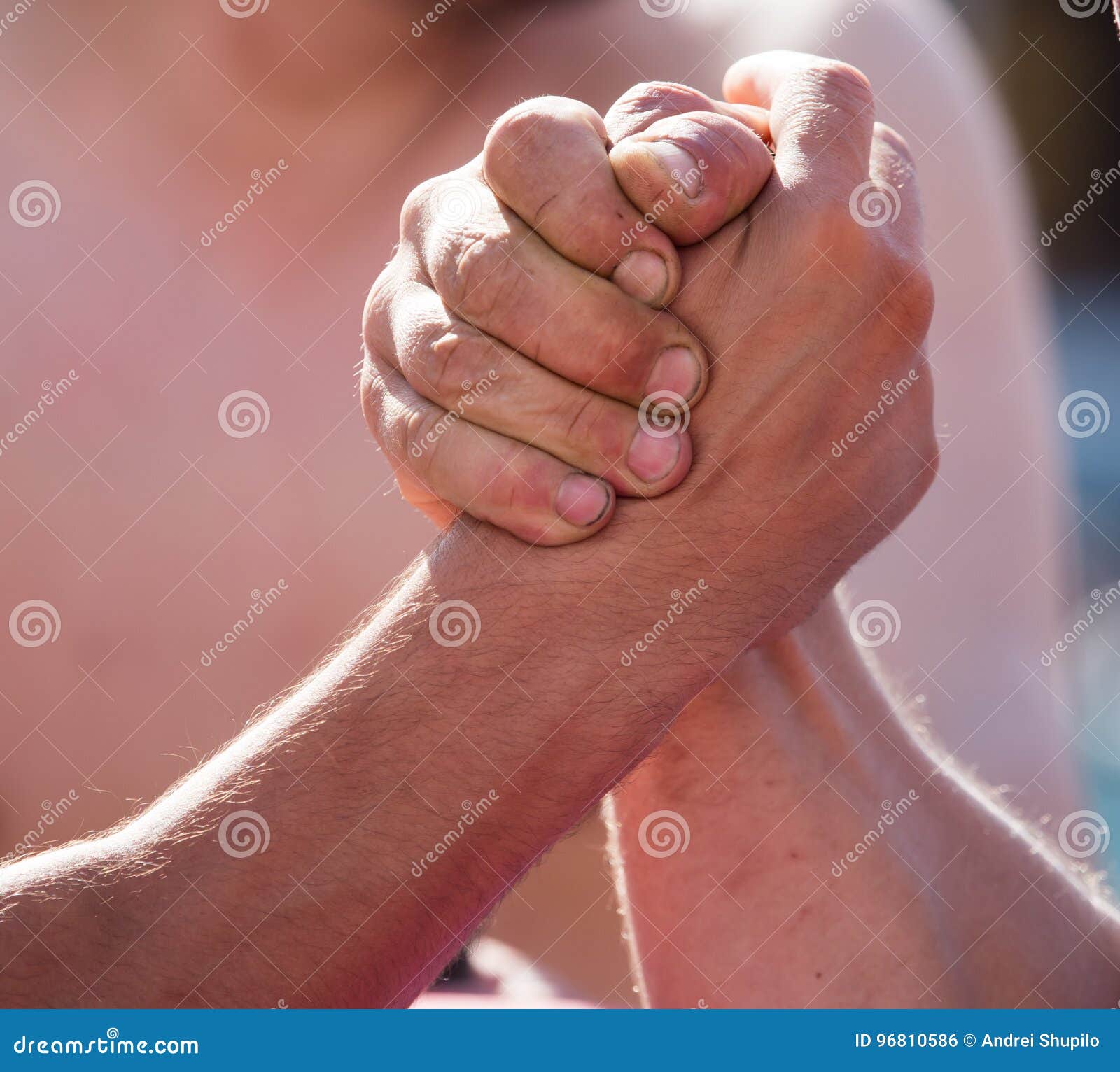 Two Men`s Hands in Comparison Strength Stock Photo - Image of agreement ...